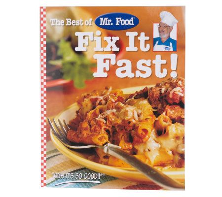 Mr. Food "Homestyle Quickies" & "Fix it Fast" Cookbook Set - QVC.com