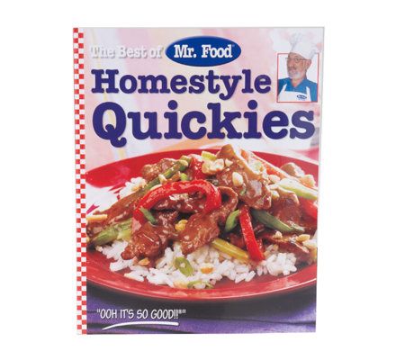 Mr. Food "Homestyle Quickies" & "Fix it Fast" Cookbook Set - QVC.com