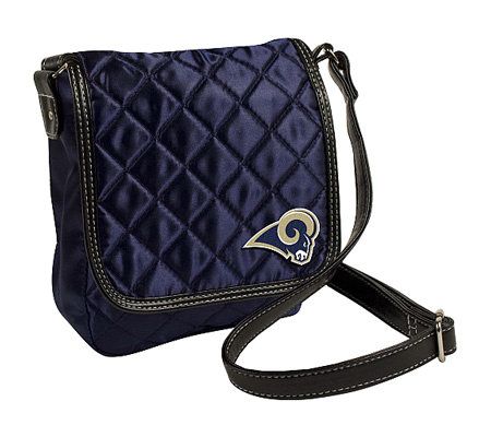 NFL St. Louis Rams Quilted Purse - QVC.com