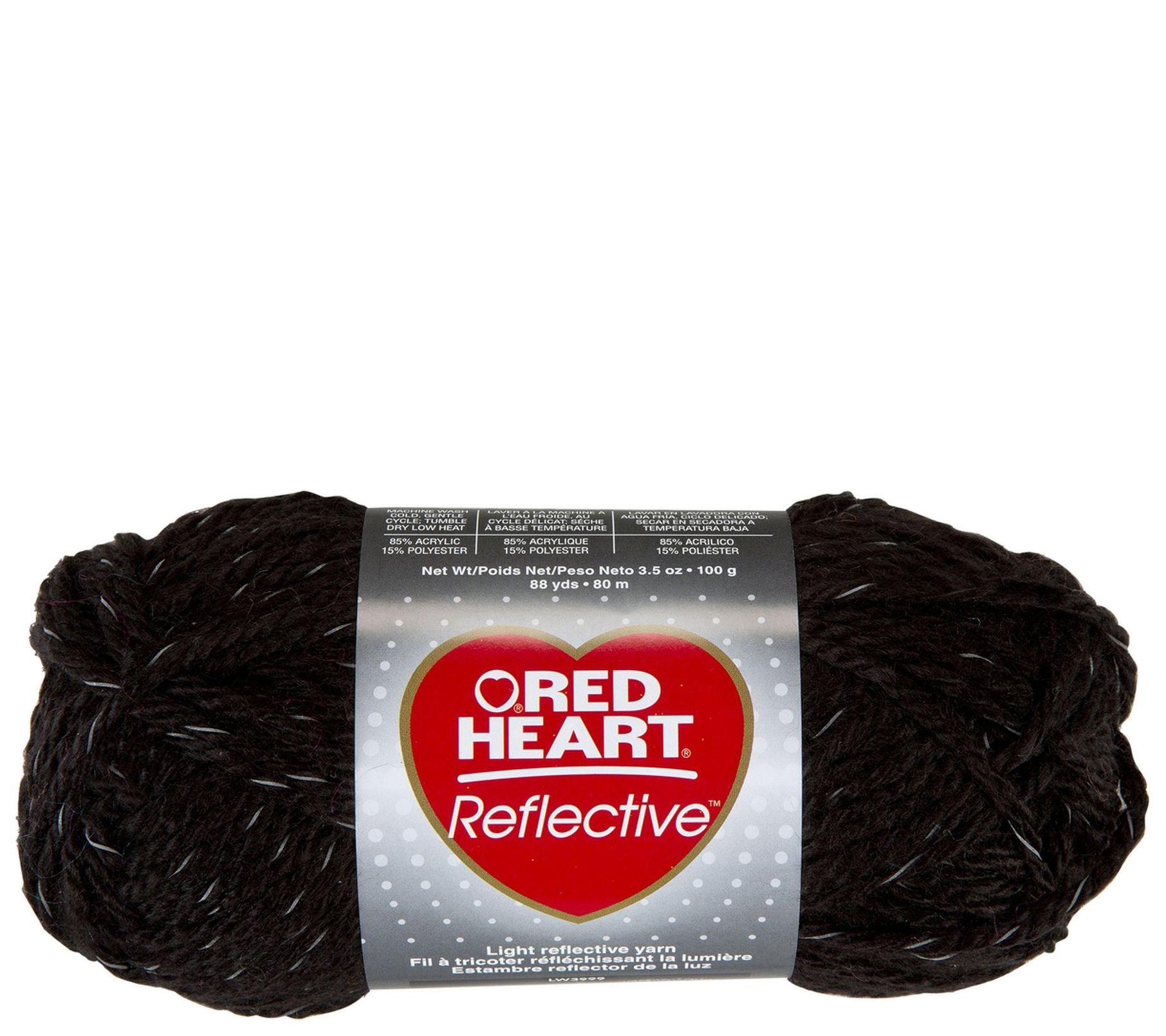 Red Heart Multipack of 6 Black Reflective Yarn - QVC.com