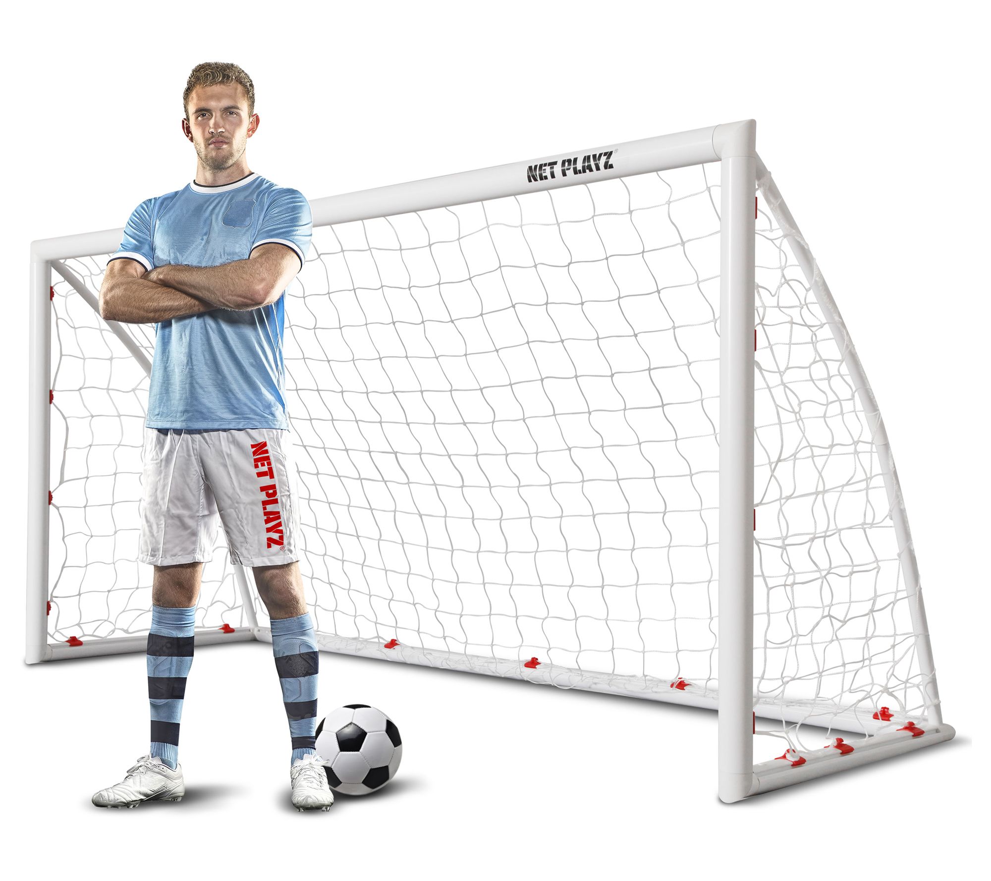 Net Playz High-Strength PVC 8' x 4' Soccer Goal - QVC.com