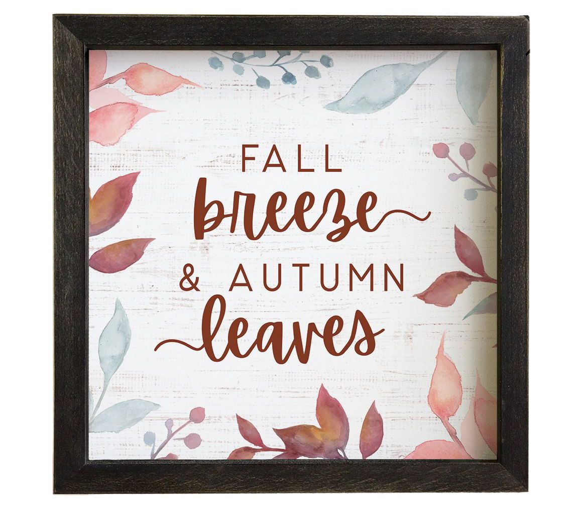 Sincere Surroundings 10" Fall Breeze Rustic Frame - QVC.com