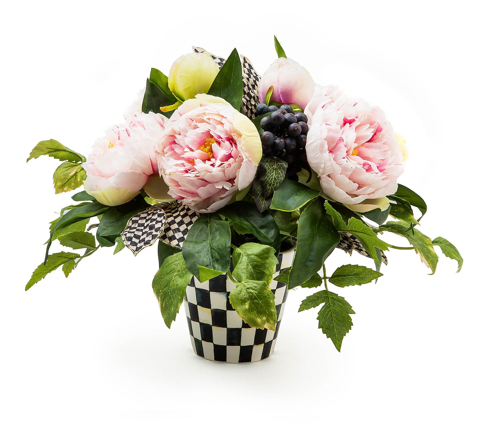 MacKenzie-Childs Peony Arrangement - QVC.com