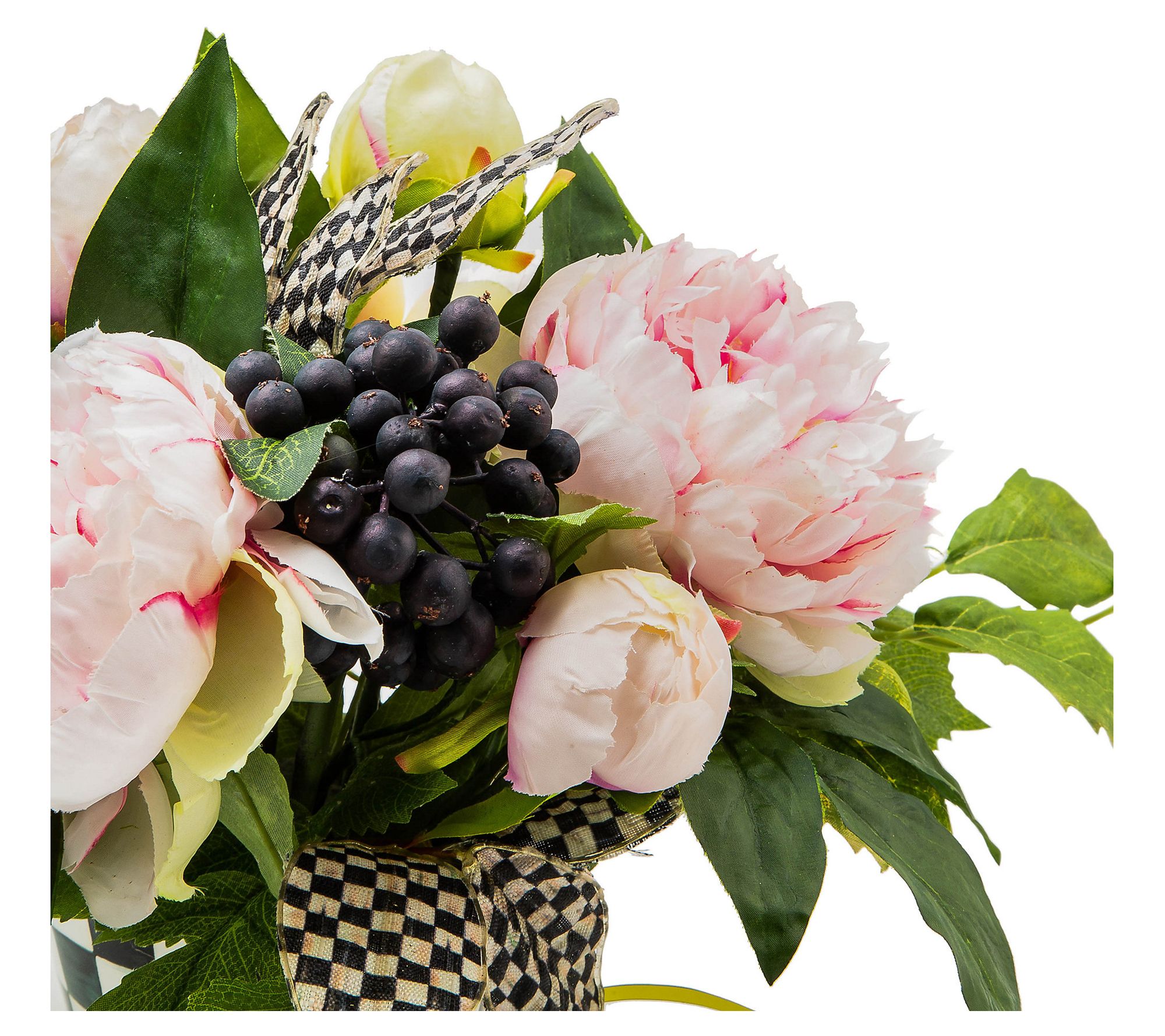 MacKenzie-Childs Peony Arrangement - QVC.com