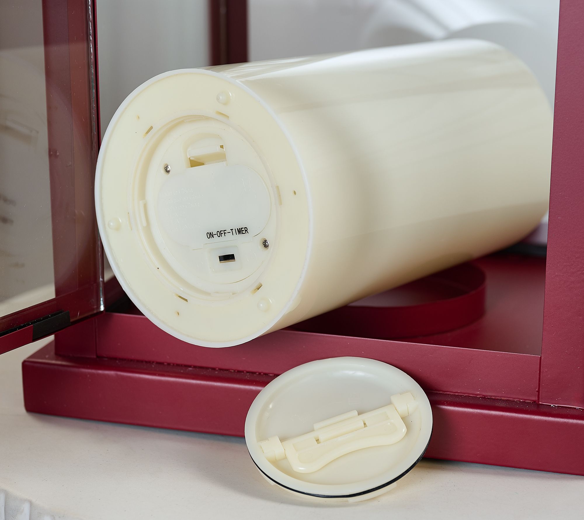 "As Is" 27" Oversized Glass Panel Flameless Lantern by Kim - QVC.com