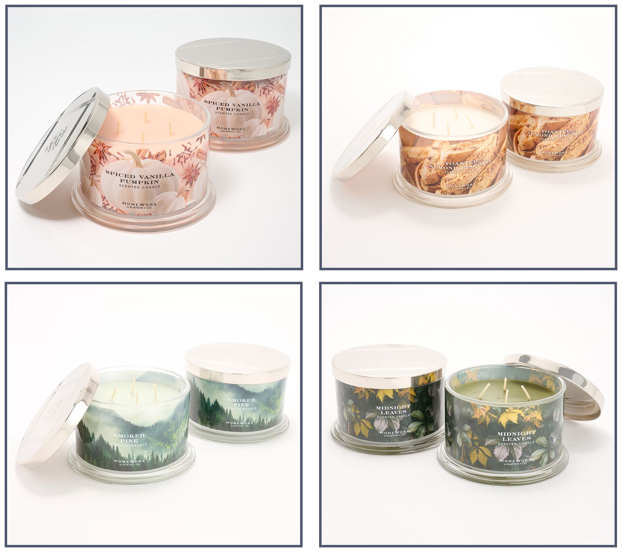 HomeWorx by Slatkin + Co. Set of 2 18oz Candles - QVC.com