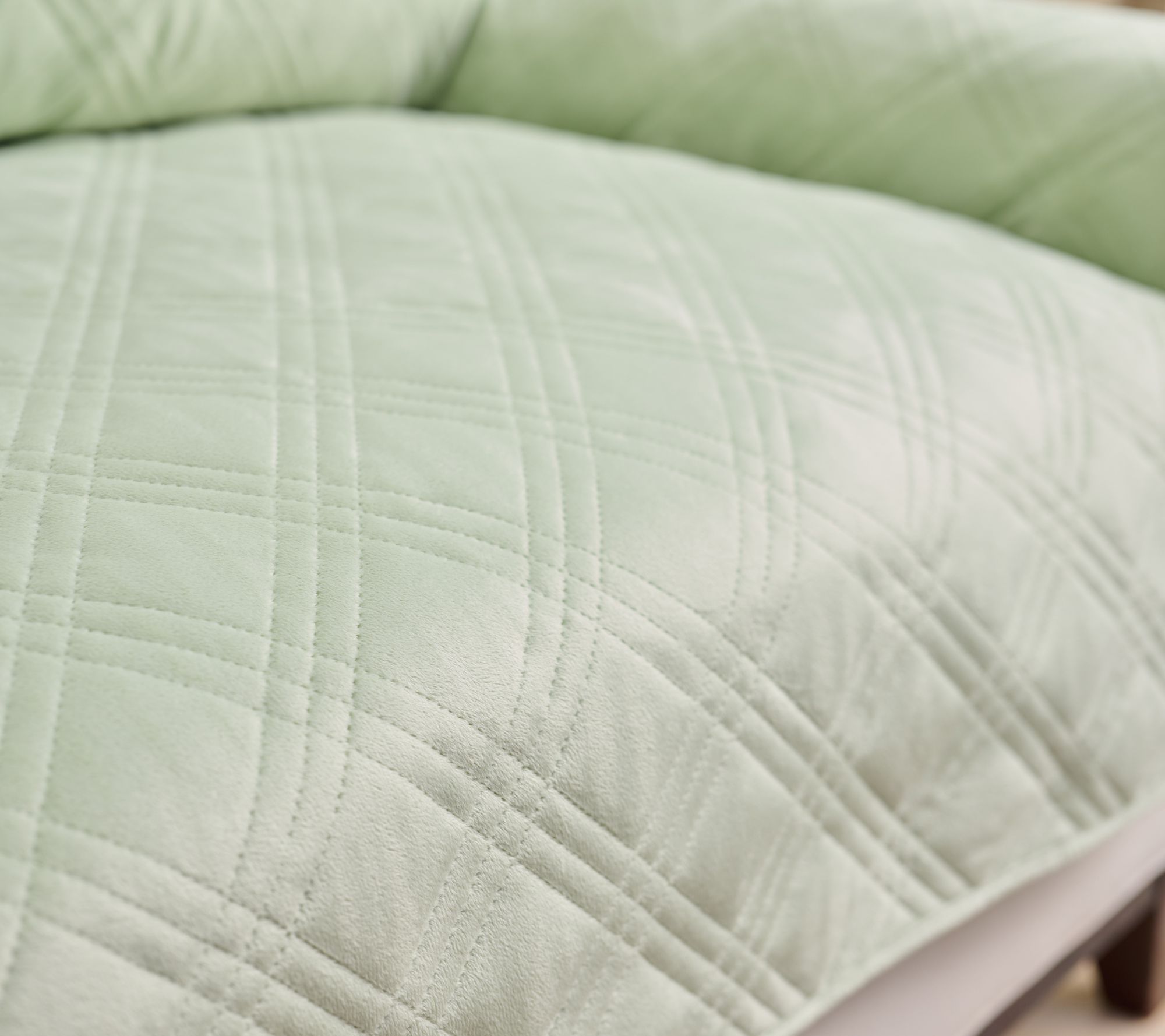 "As Is" Home Reflections Micromink Pin-Sonic Love Seat Cover - QVC.com