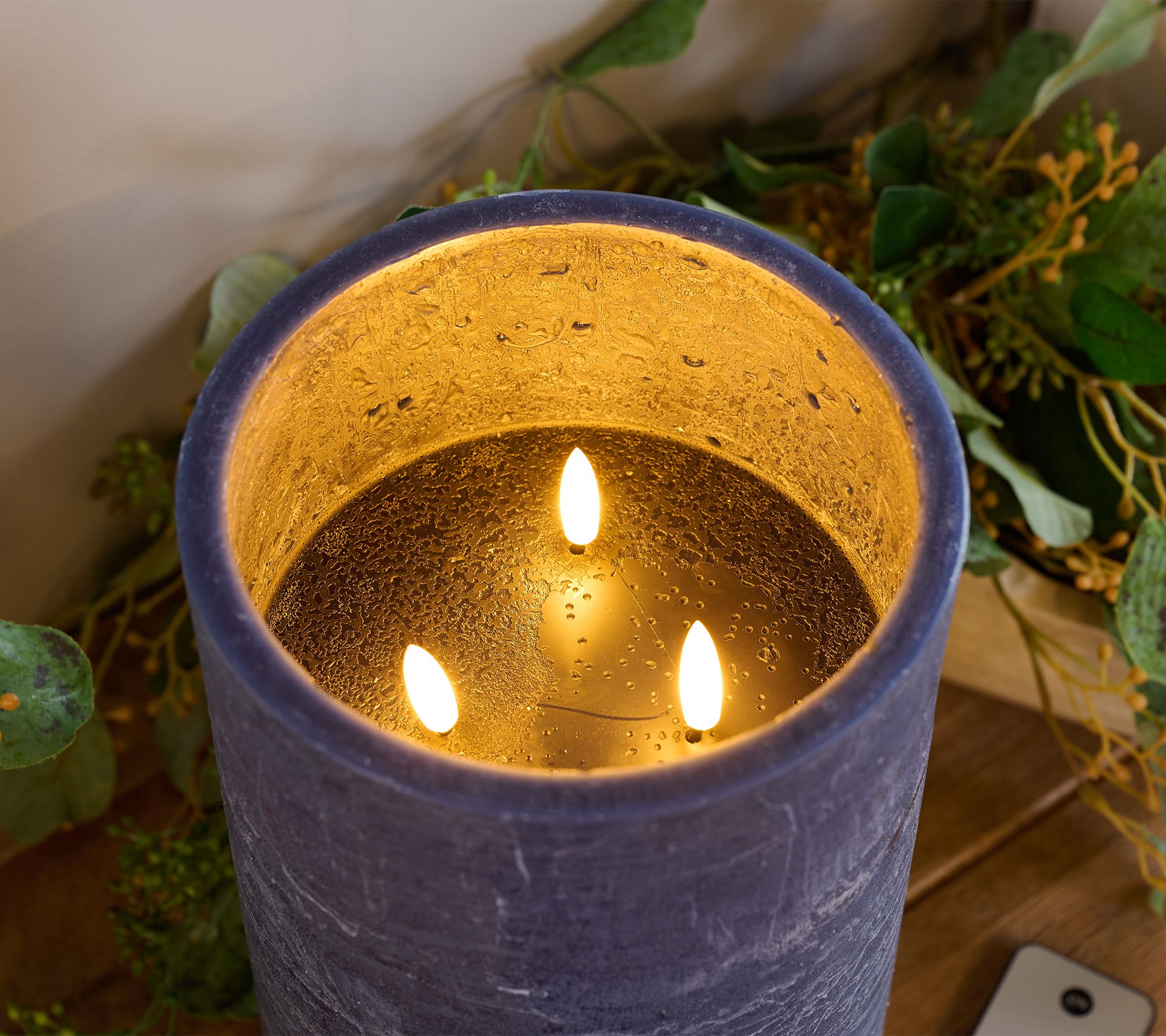 Home Reflections Flameless 6" x 10" Jumbo Candle - QVC.com