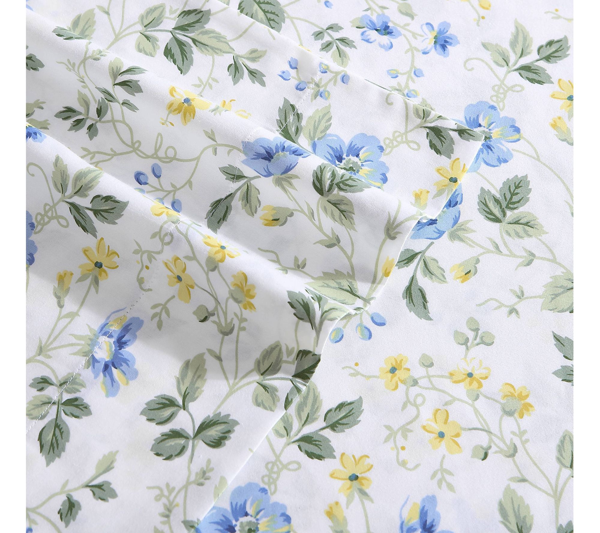 Laura Ashley Me Adow Floral Cot Ton 4 Piece She Et Set King