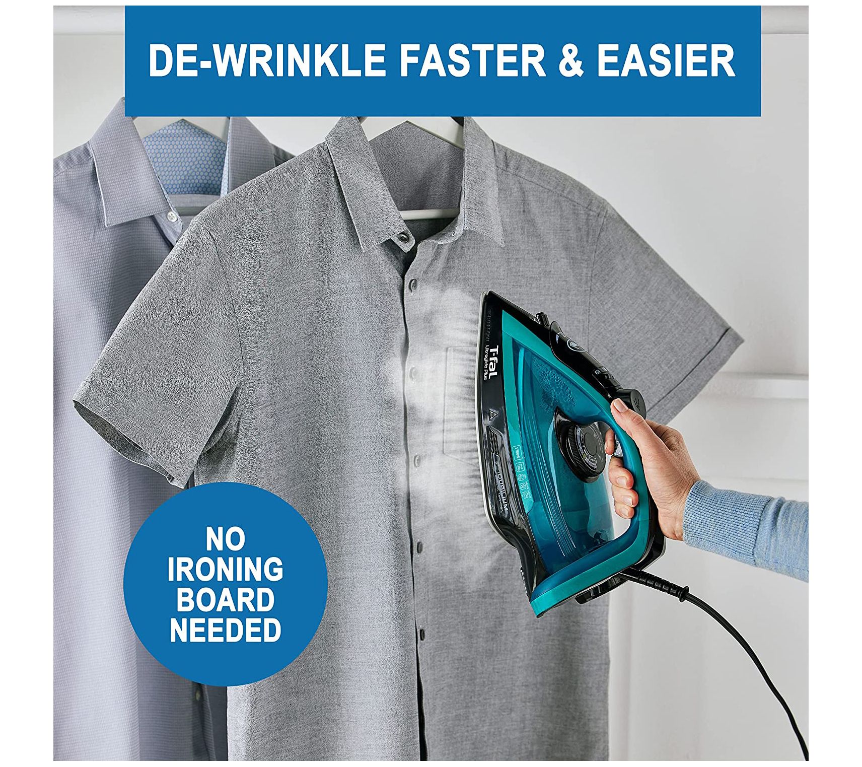 T-Fal Ultraglide Plus Steam Garment Iron w/ Durilium Soleplate - QVC.com