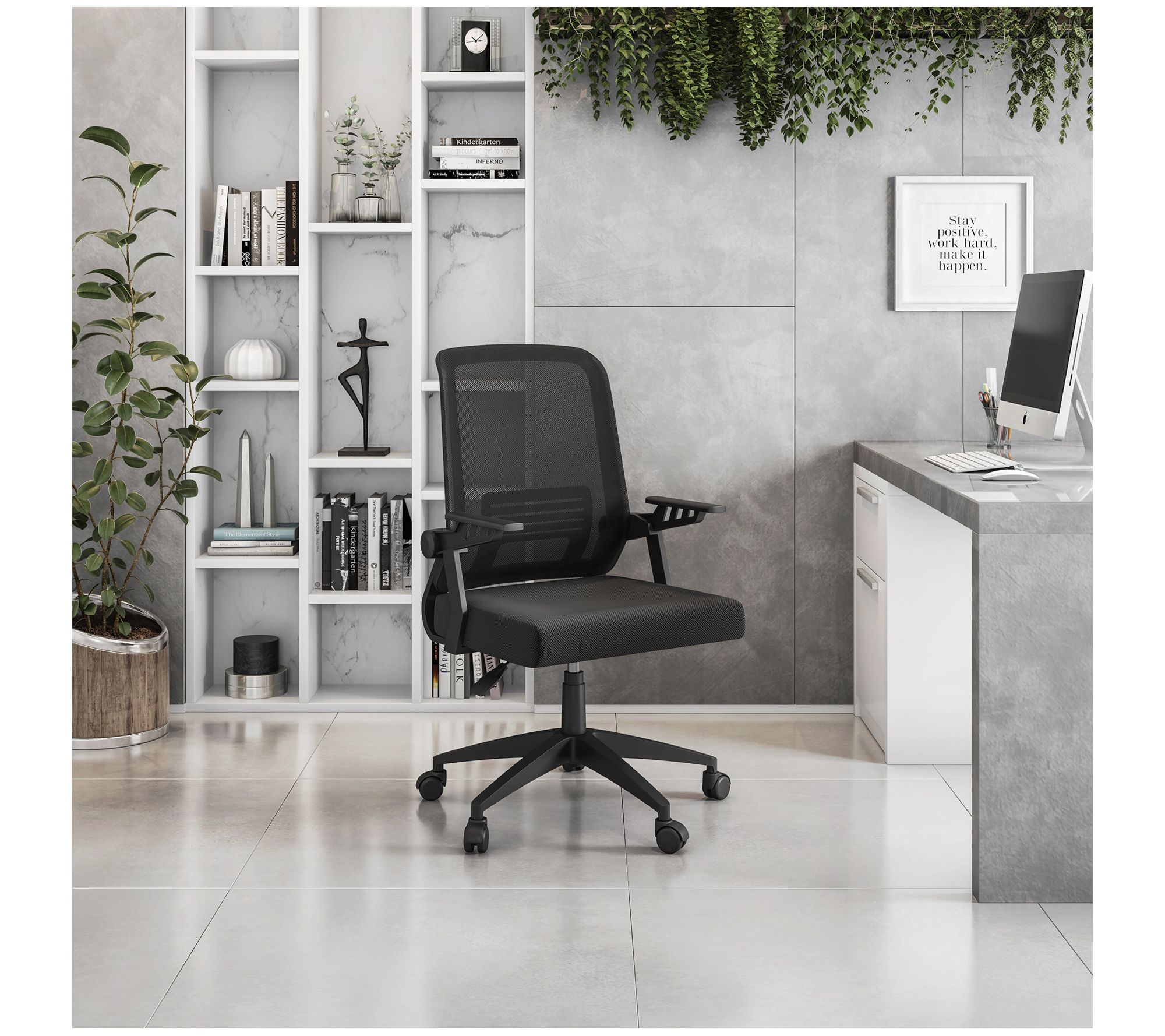 Techni Mobili Ergonomic Office Mesh Chair - QVC.com