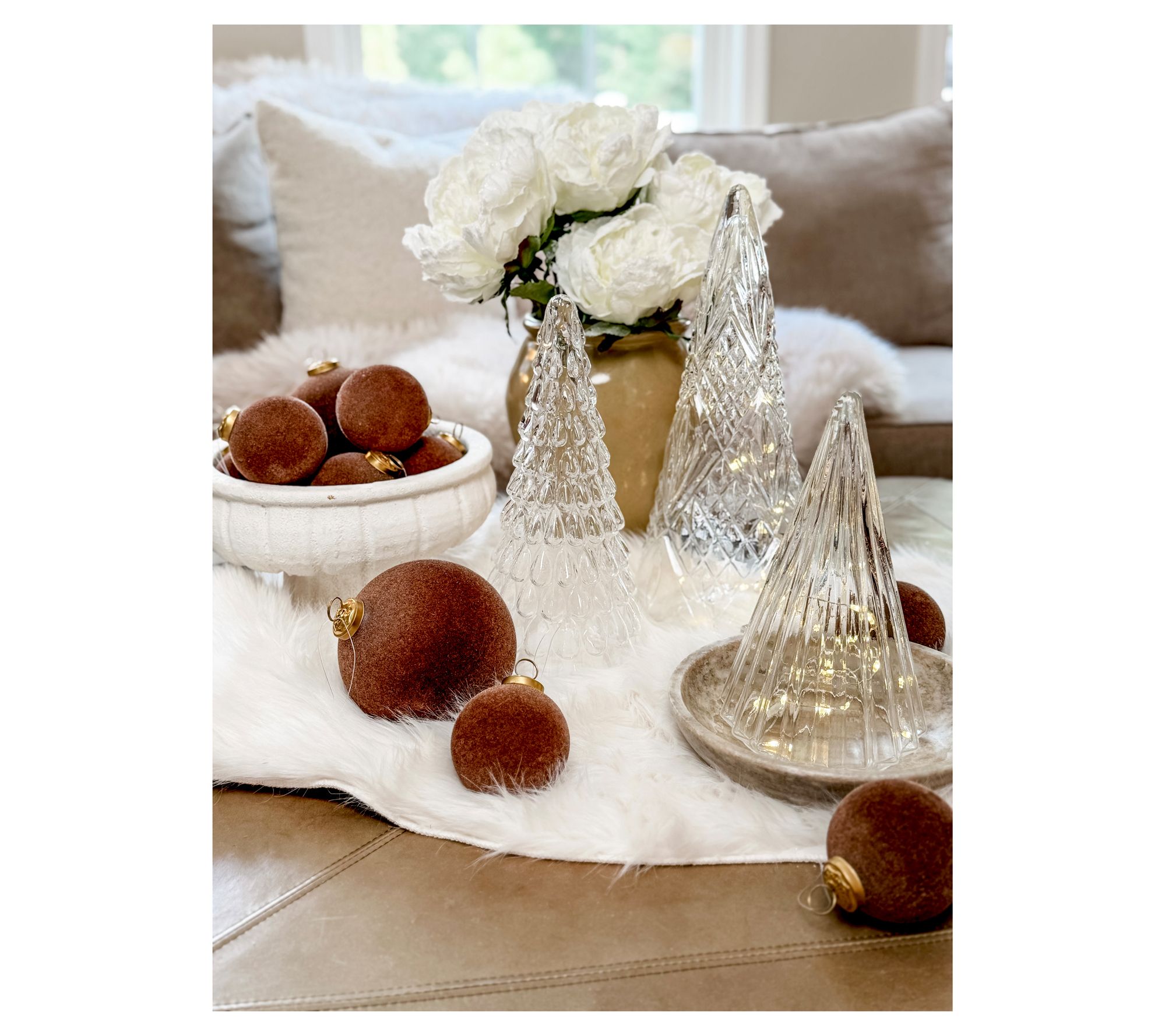 "As Is" Simply Stunning S/3 Clear Glass Tree Cloches by Janine Graff ...
