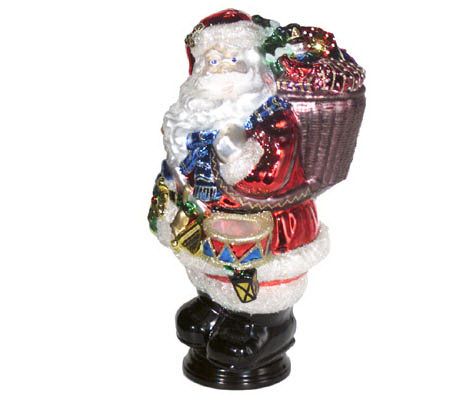 Thomas Pacconi 16" Blown Glass Figurine on Wooden Base - QVC.com