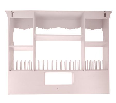 Cottage Style Kitchen Wall Shelf with 4 Drawers - QVC.com
