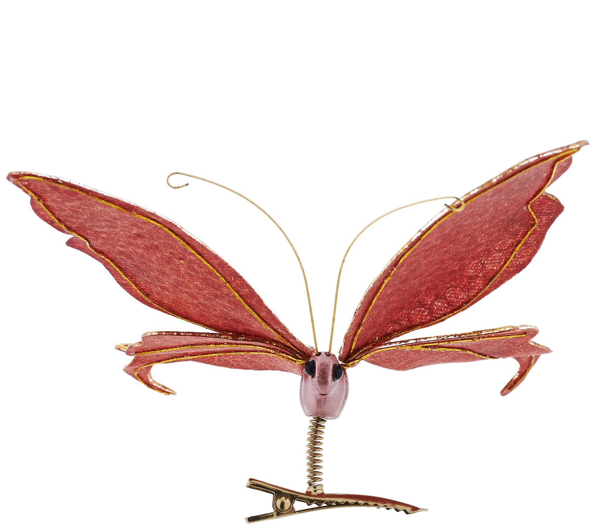 "As Is" Set of 6 Butterfly Clips by Valerie - QVC.com