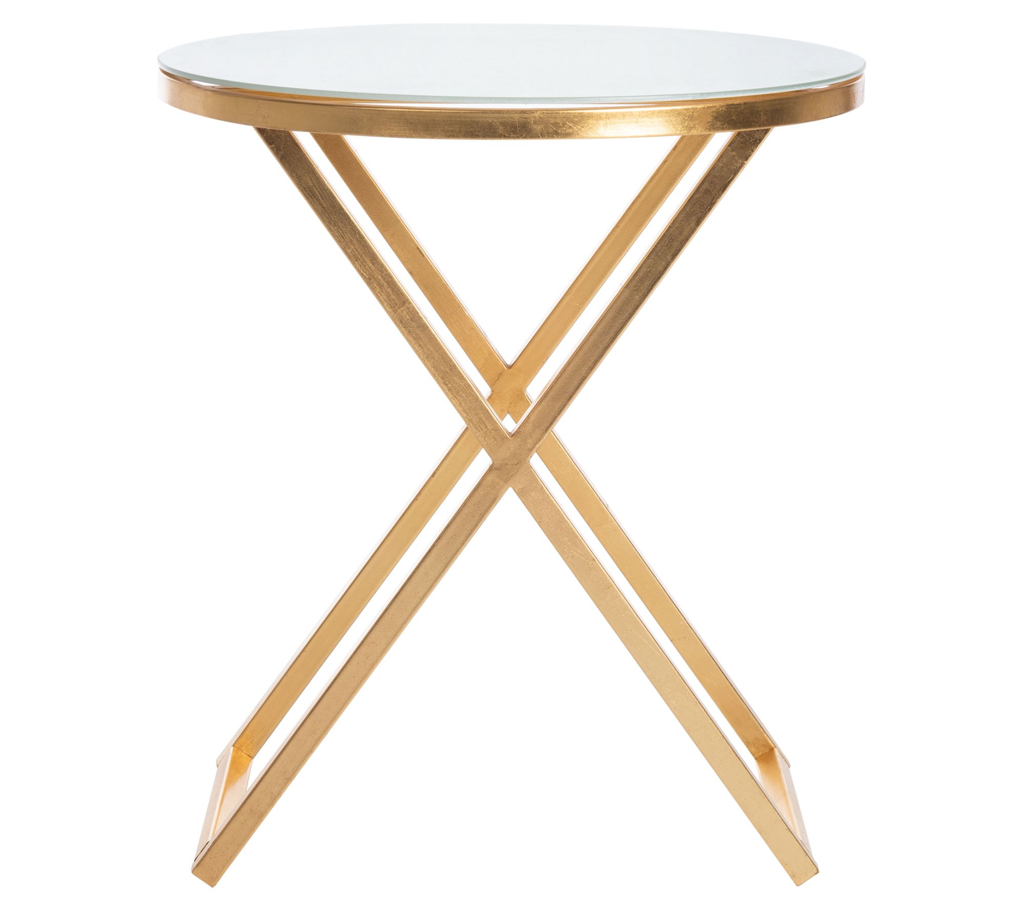 Safavieh Riona Round Top Accent Table - QVC.com