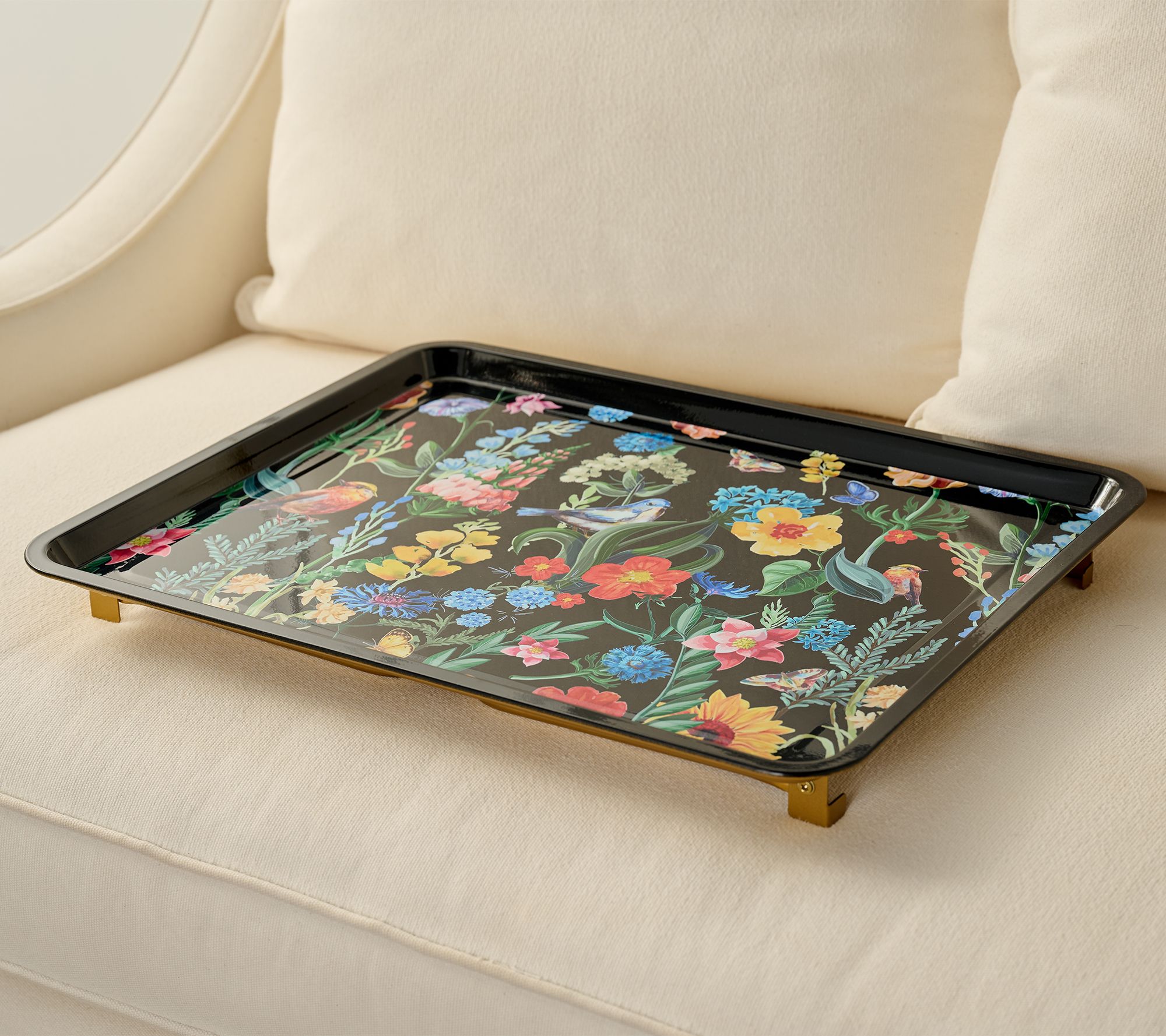 Sister Road by JG Floral Metal Folding Tray - QVC.com