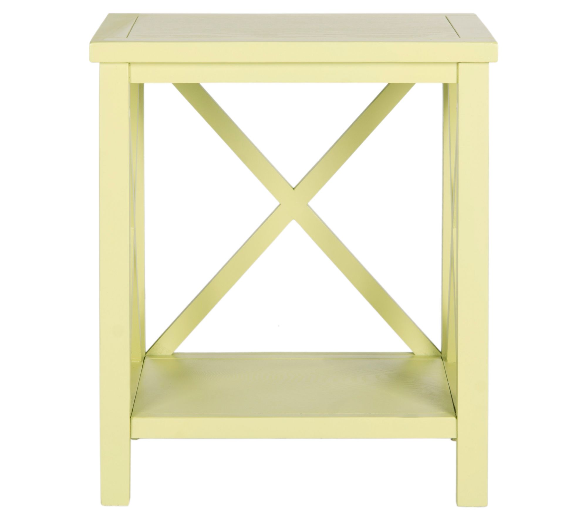 Safavieh Candence Cross-Back End Table - QVC.com