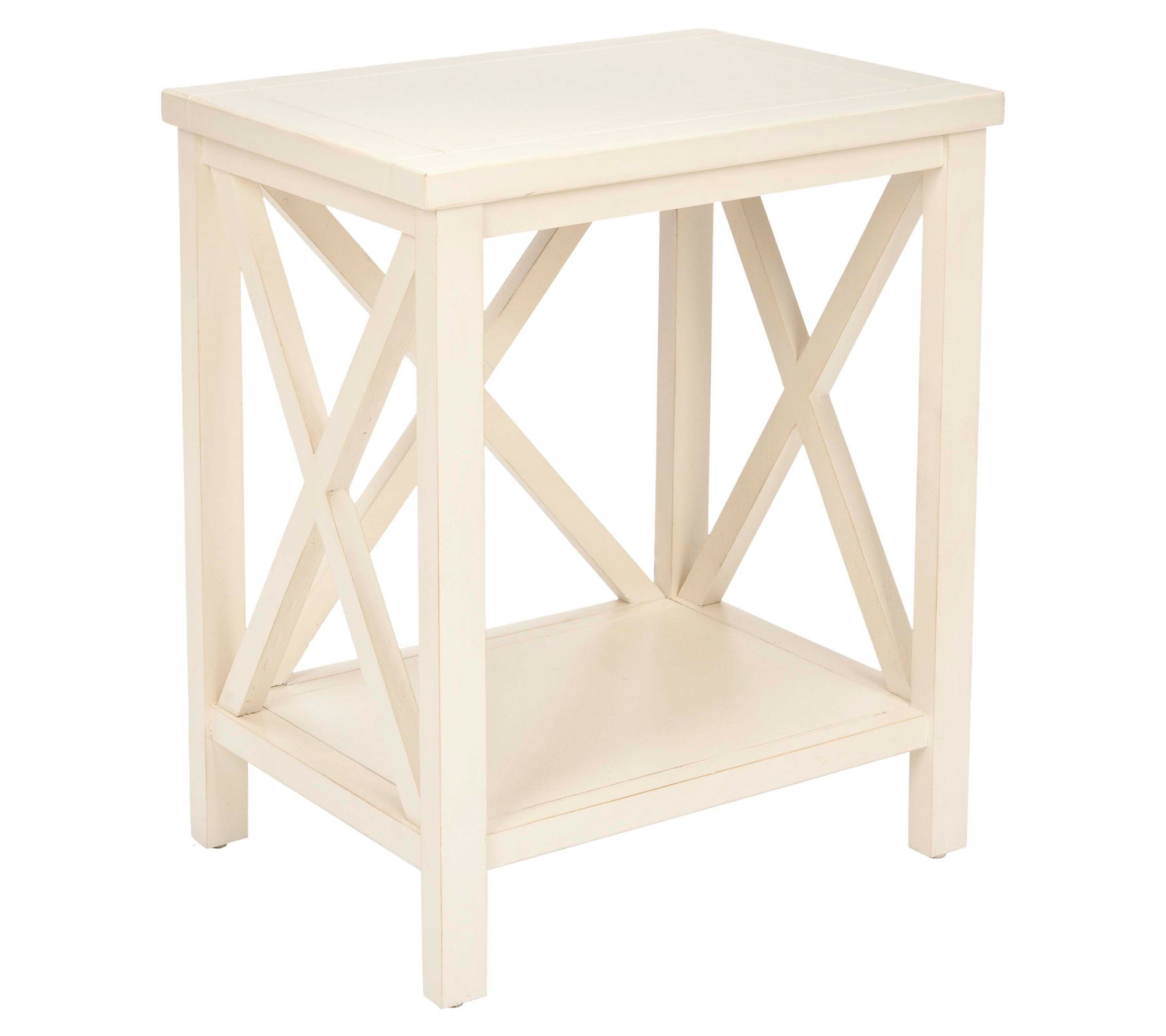 Safavieh Candence Cross-Back End Table - QVC.com