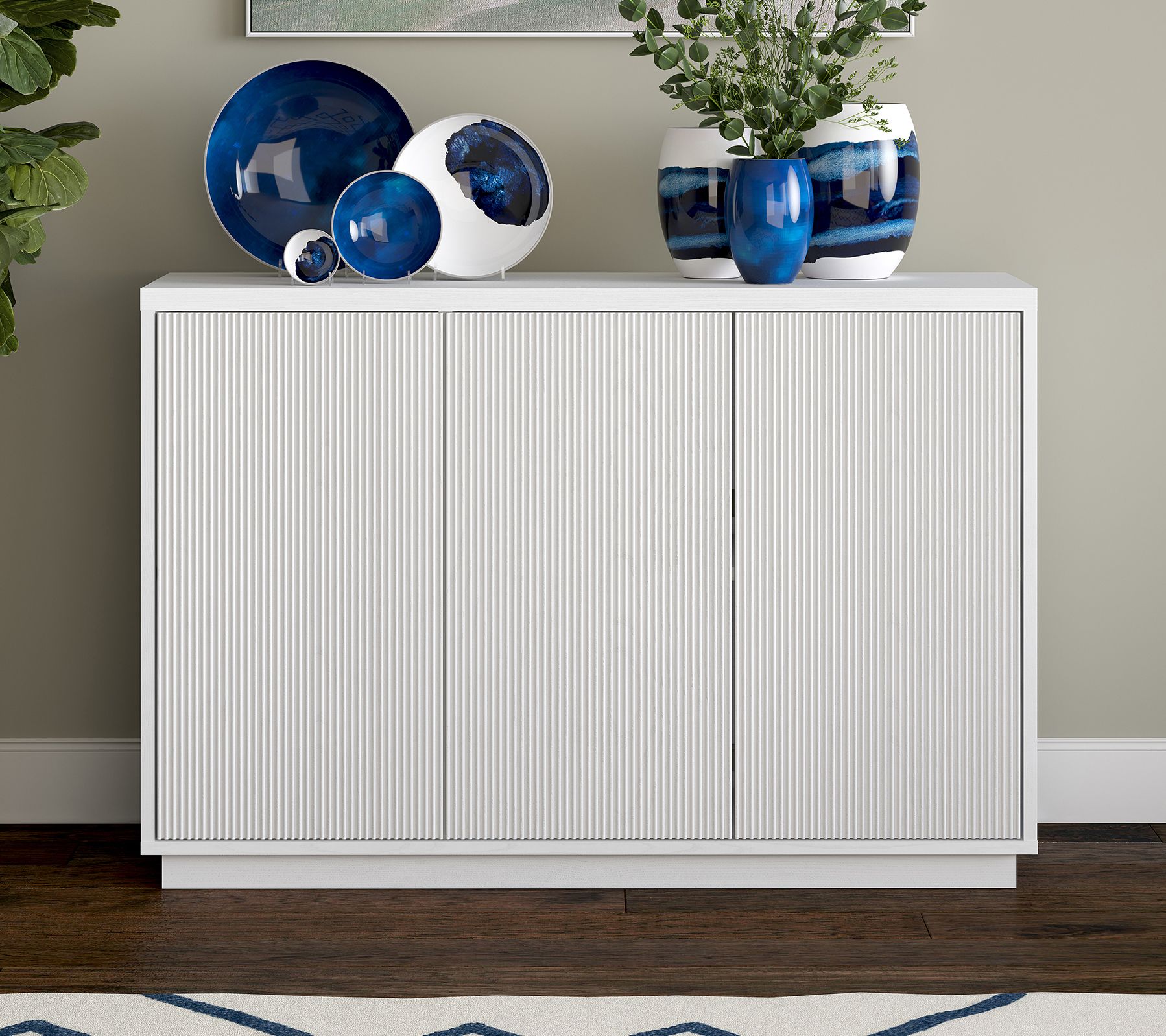 Hudson & Canal Alston 48" Wide Rectangular Buffet Table - QVC.com