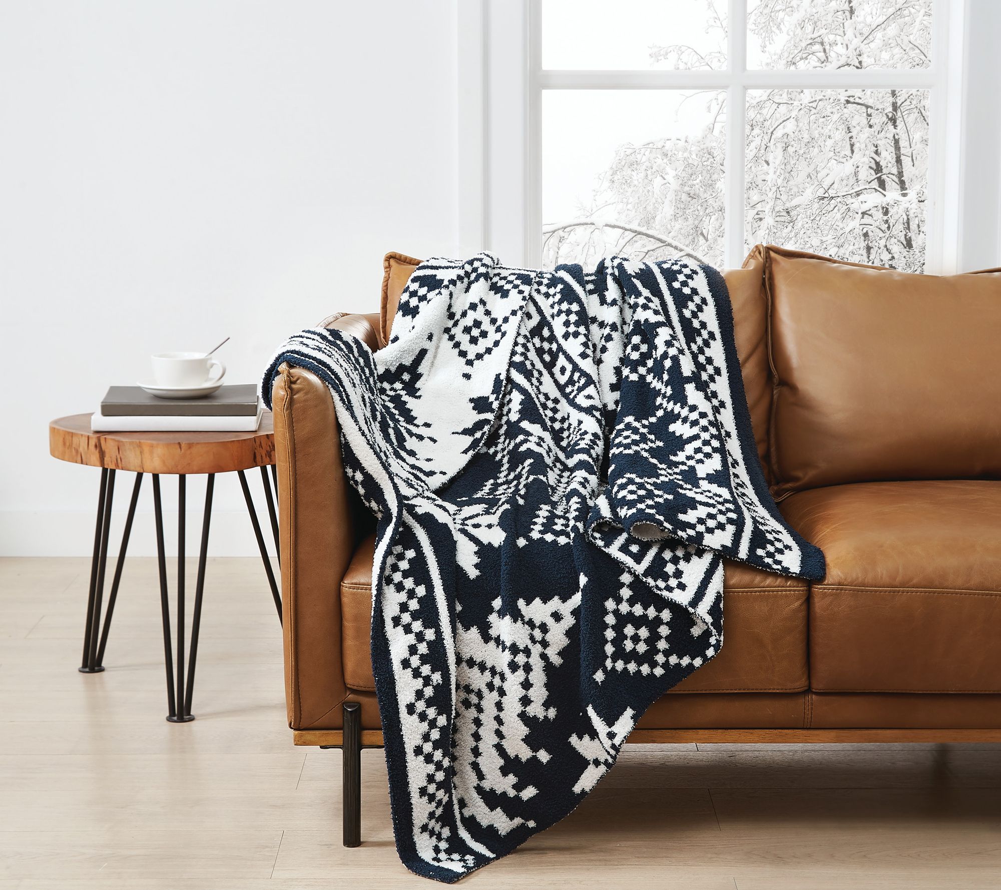 Truly Soft Cozy Fair Isle Reversible 50x70 Throw Blanket - QVC.com