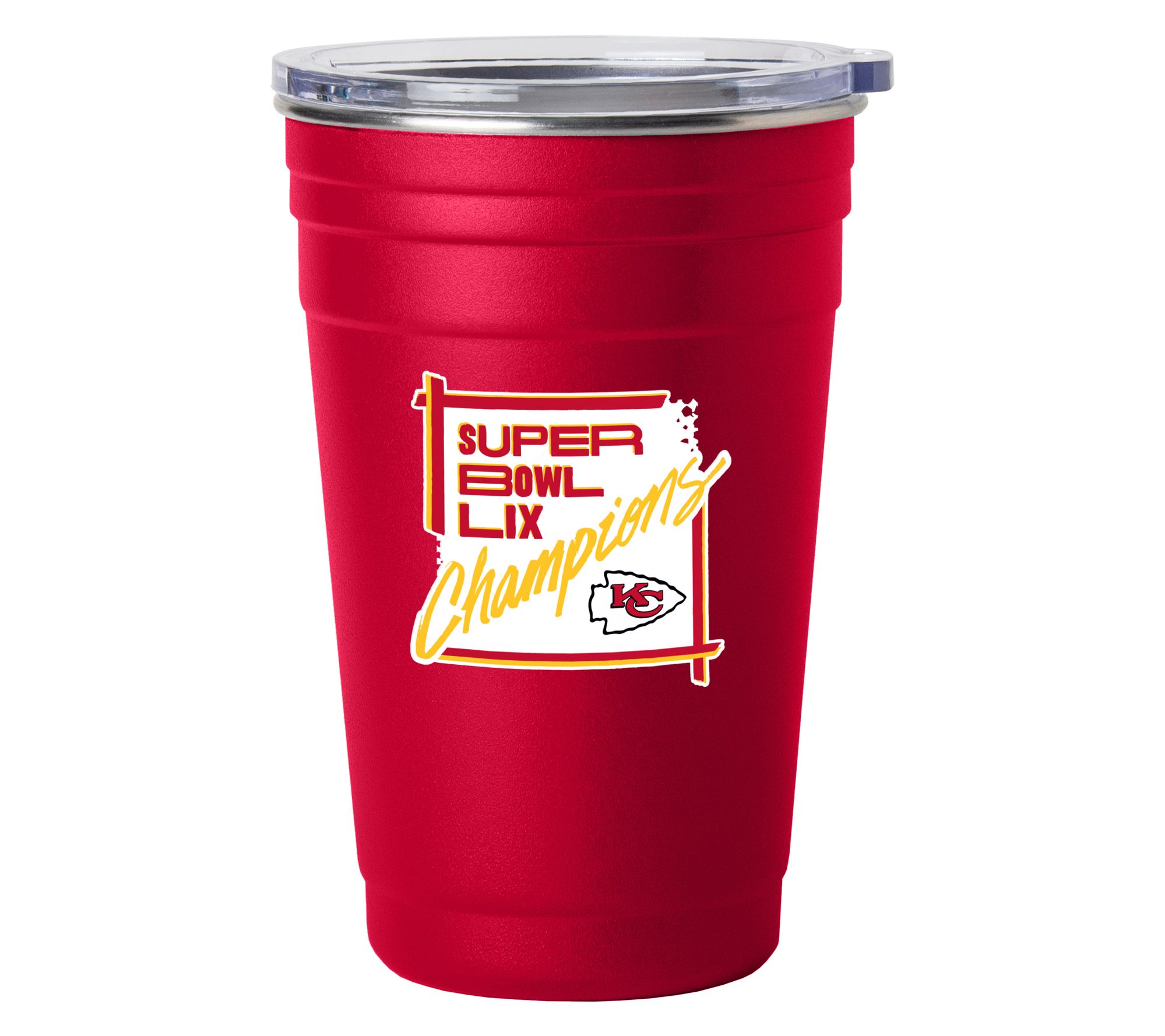 Logo Brands KC Chiefs SB LIX Champions 22oz Stainless Cup - QVC.com