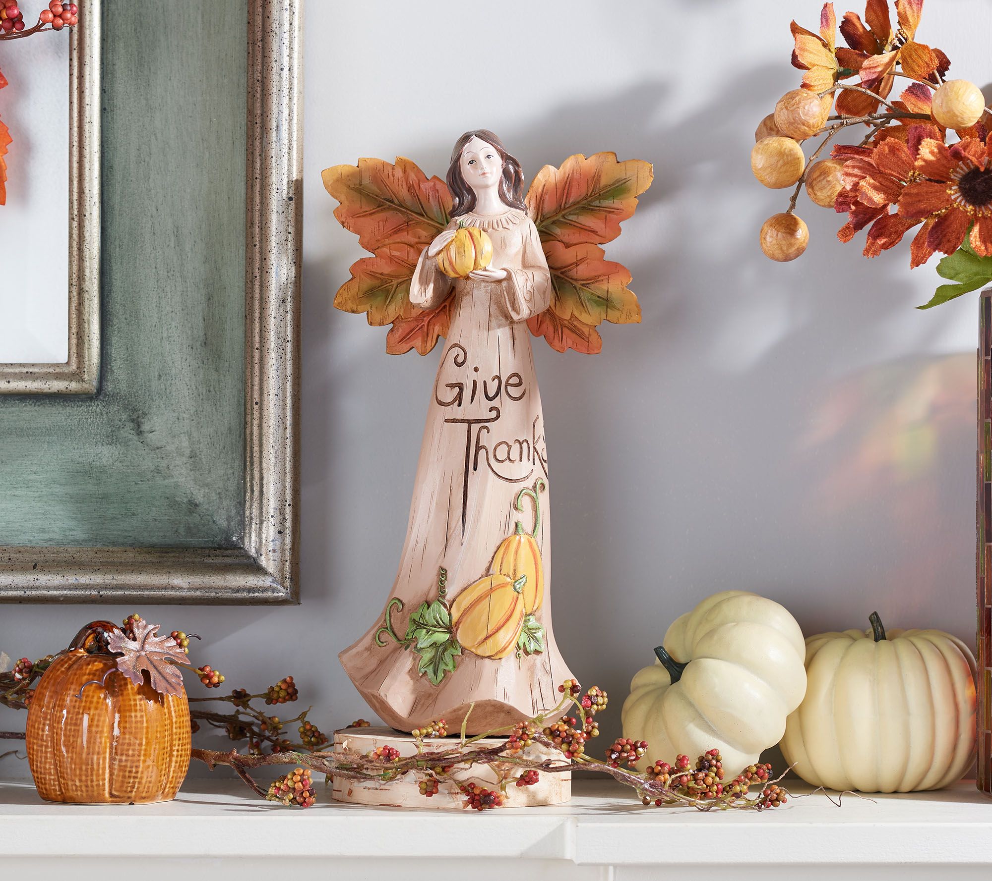 "As Is" Harvest Angel 11.5" Figure by Valerie - QVC.com