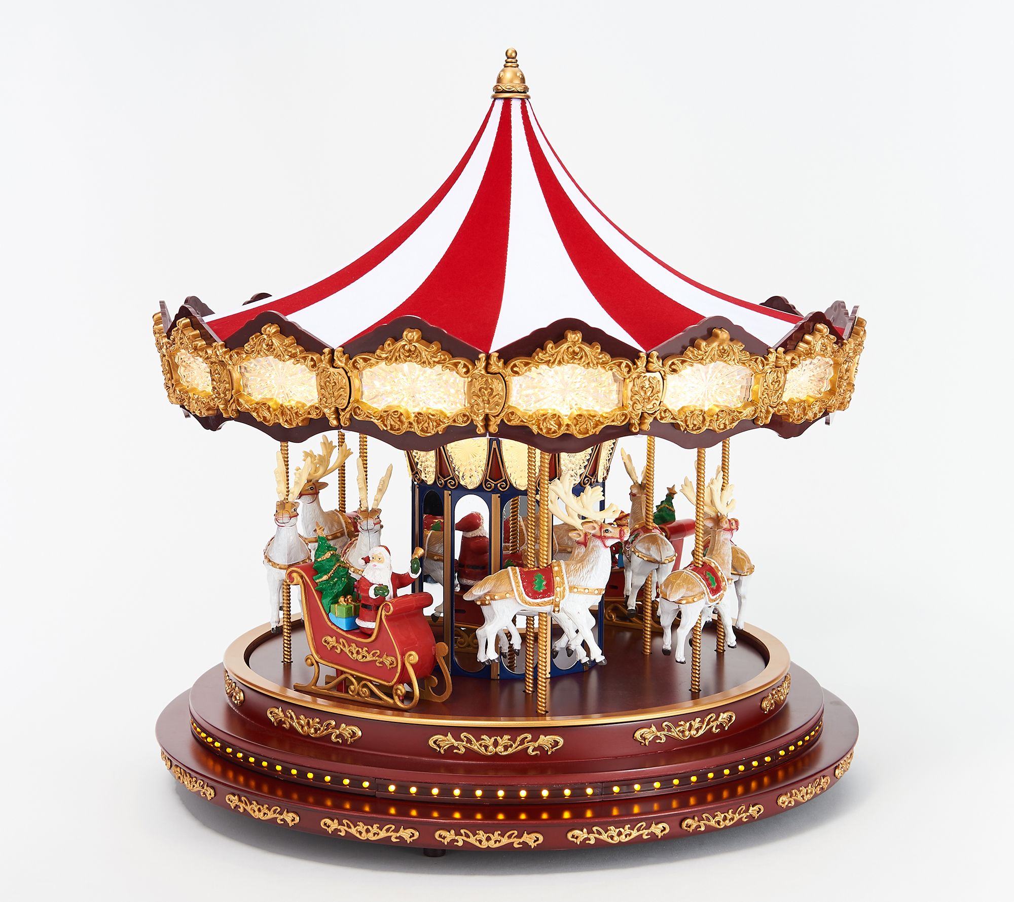Mr. Christmas Grand Marquee Illuminated Carousel with Music - QVC.com