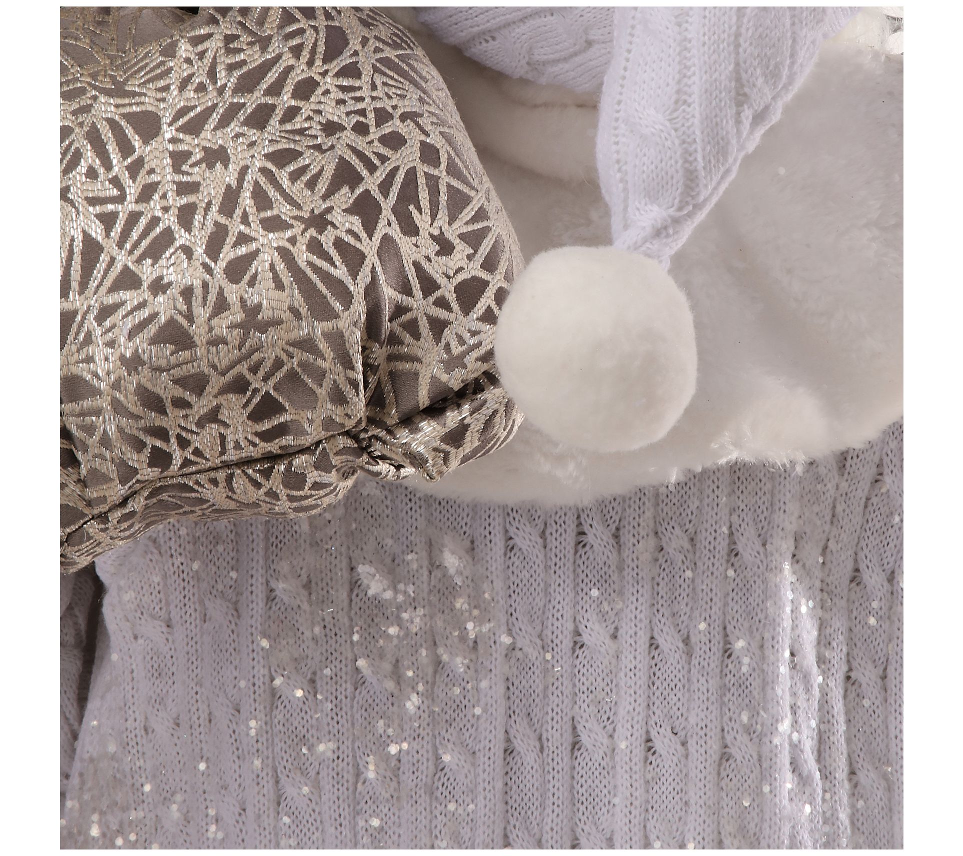 36" Winter White Santa by Valerie - QVC.com