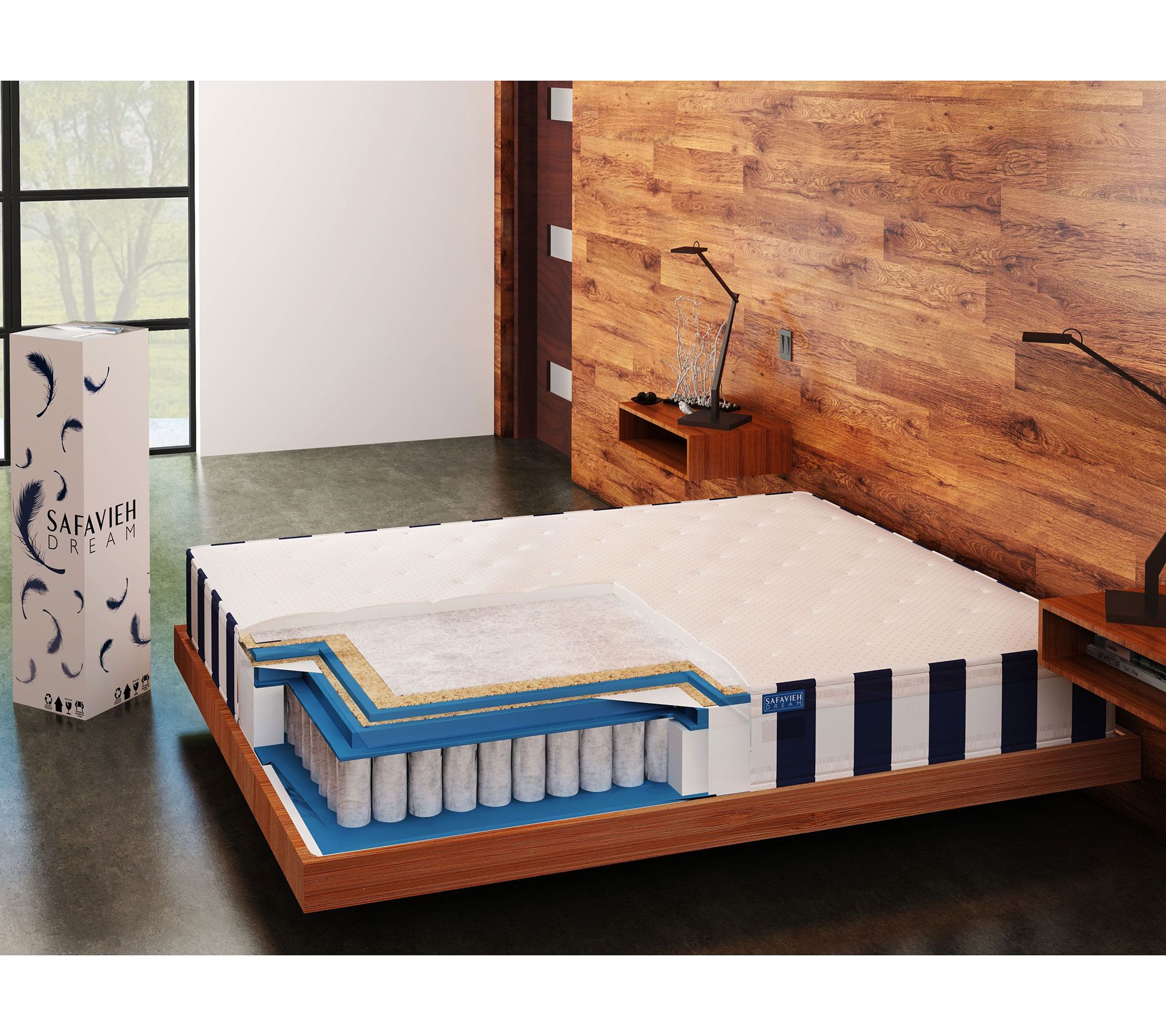 Safavieh Caress 12" Luxury Hybrid Twin Mattress - QVC.com