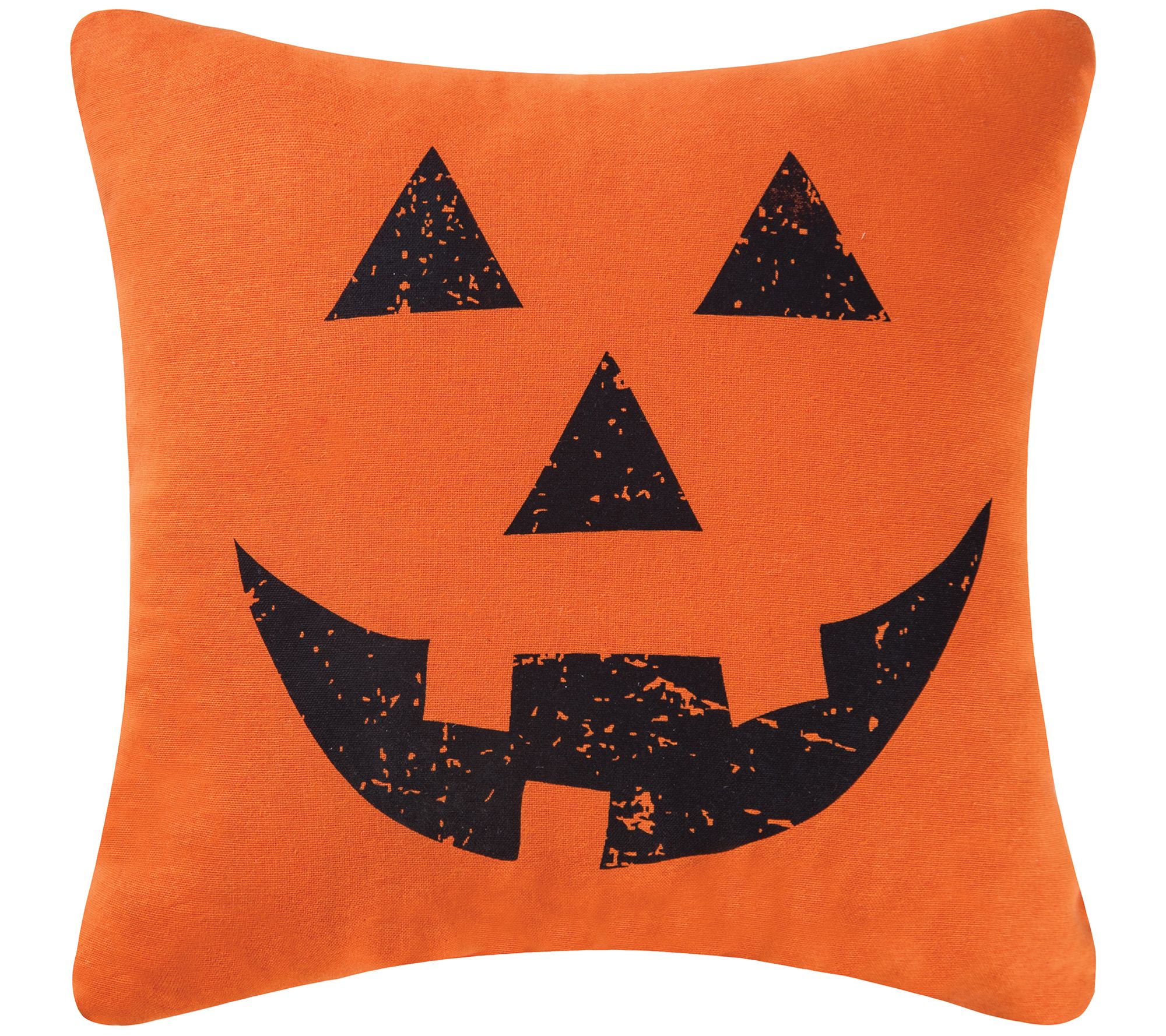 C&F Home Pumpkin Face Pillow - QVC.com