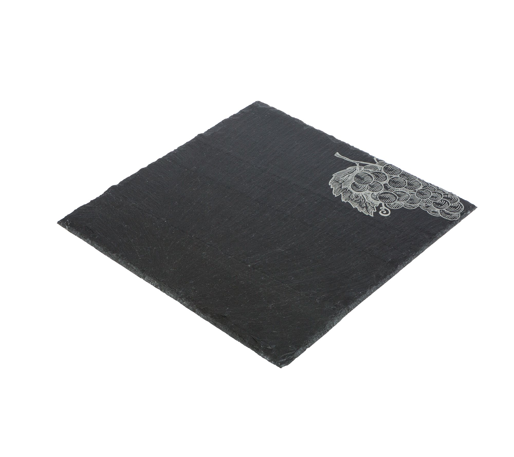 JK Adams Slate Cheese Server 12"x12" Grapes - QVC.com