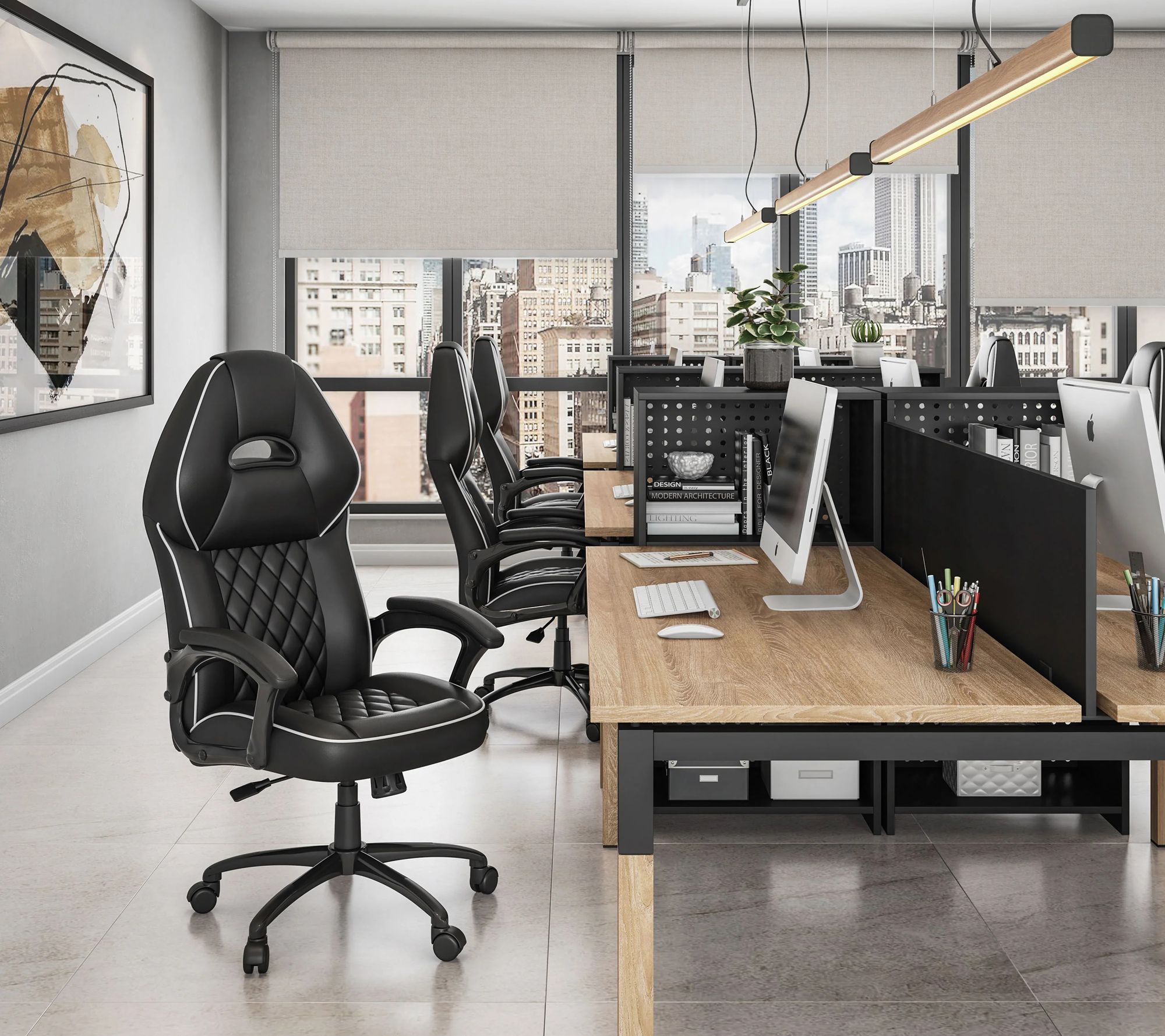 Techni Mobili High Back Executive Sport Race Office Chair - QVC.com