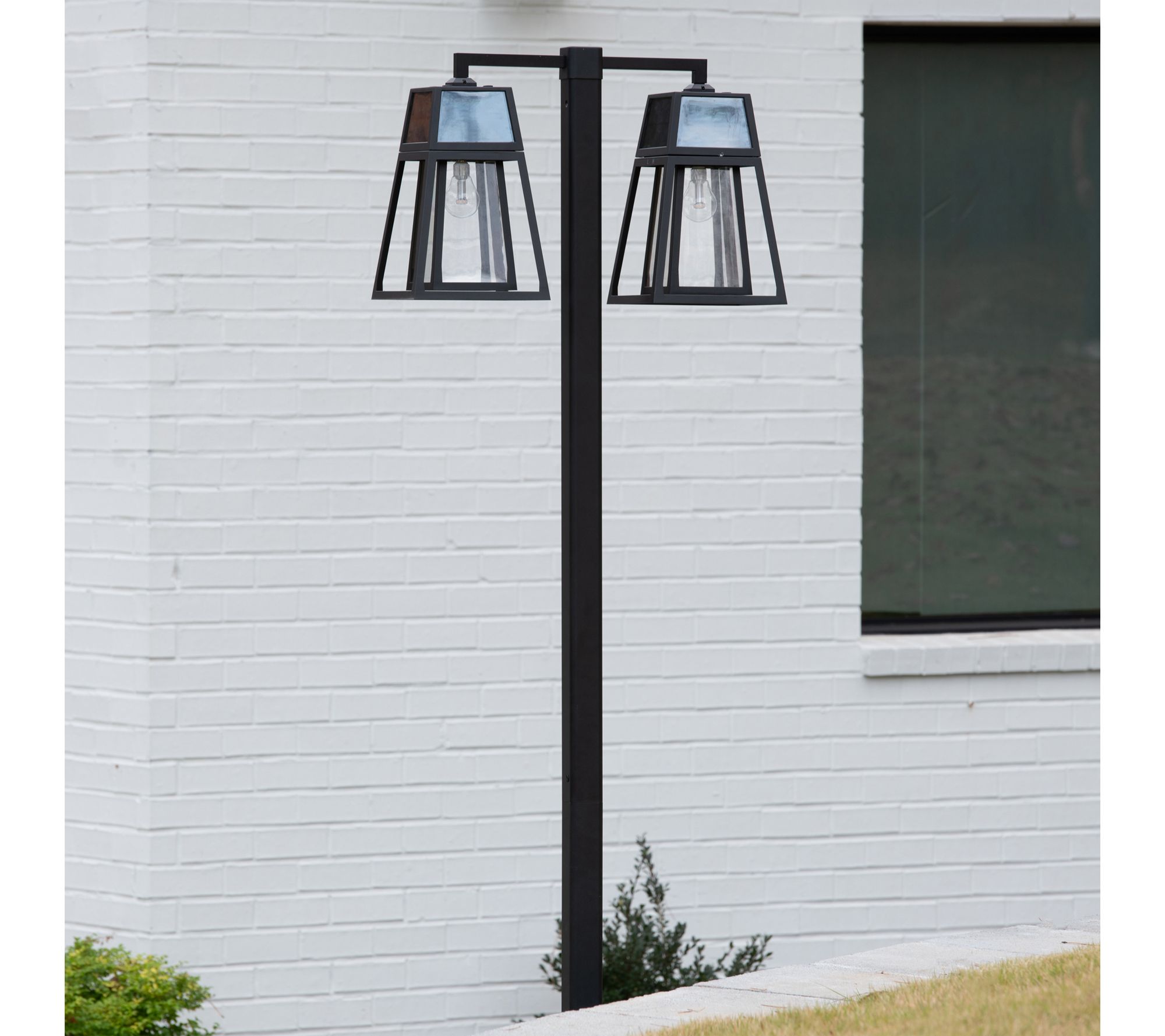 GamaSonic Aria Solar Double Post Light - QVC.com