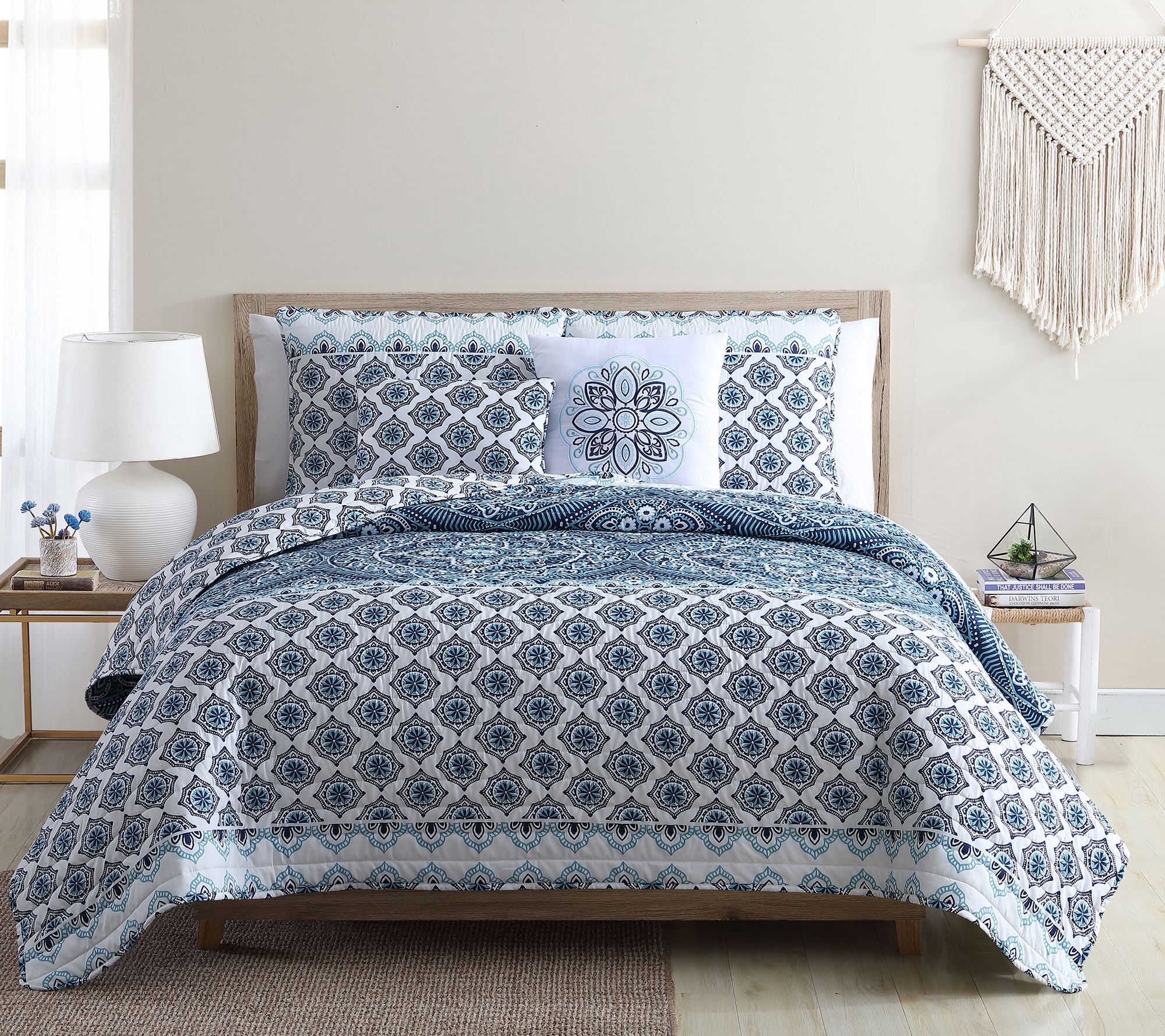 VCNY Home Sullivan 5-Piece Full/Queen Quilt Set - QVC.com