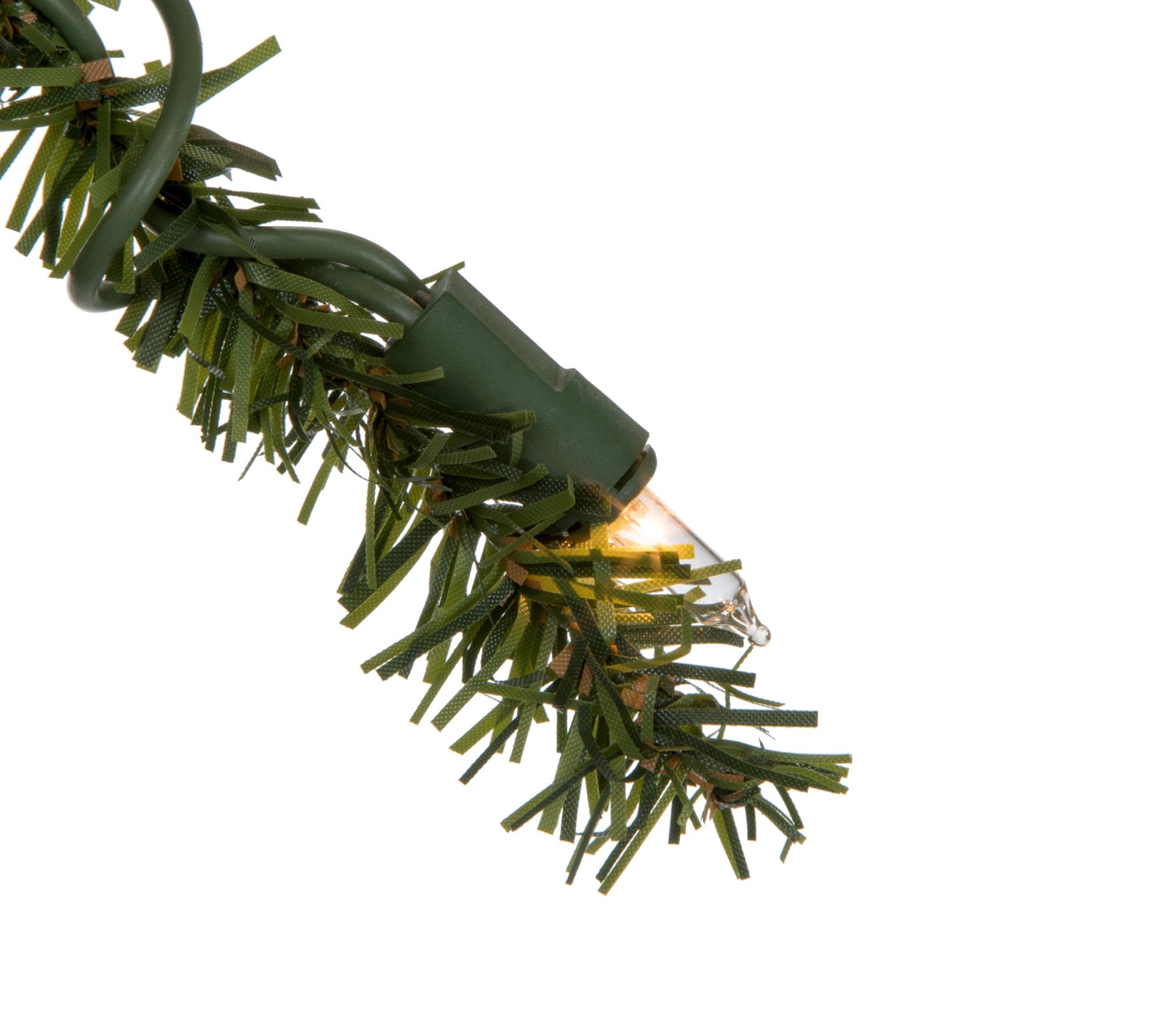 Vickerman 6' Natural Alpine Artificial Christmas Tree, Clear - QVC.com