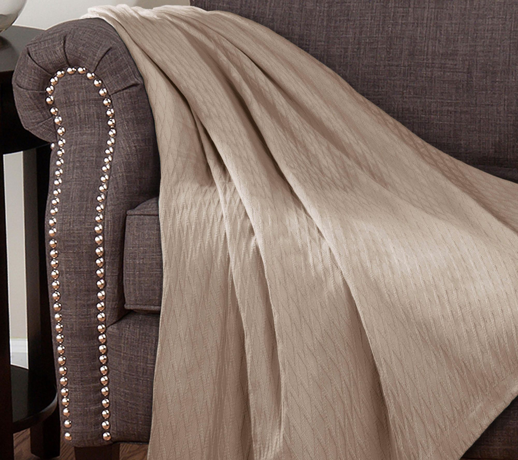 Superior Cotton All-Season Plush Twin Blanket - QVC.com