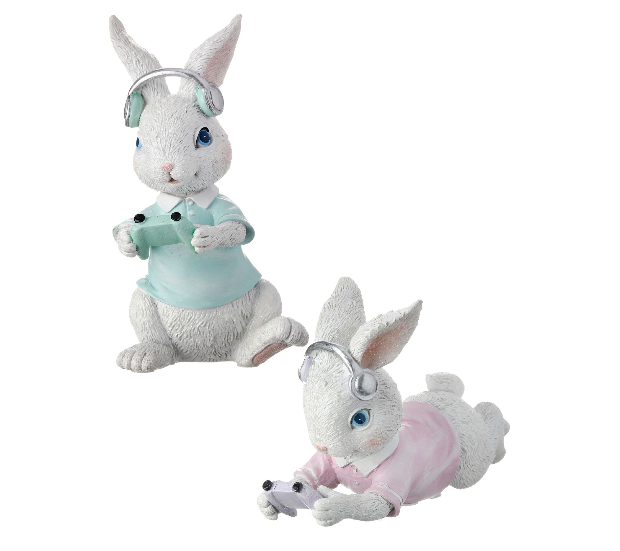 Gaming Bunny 6" Set of 2 By Valerie - QVC.com