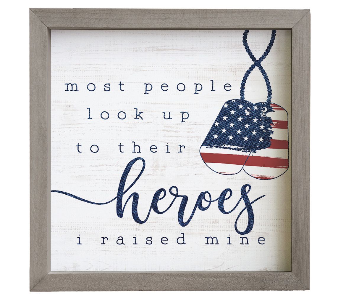 Sincere Surroundings 10" Raised My Hero RusticFrame - QVC.com