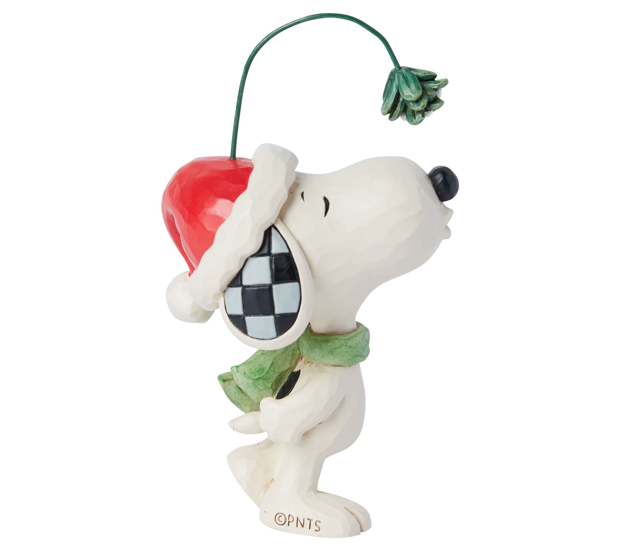 Peanuts by Jim Shore Snoopy Mistletoe Mini - QVC.com