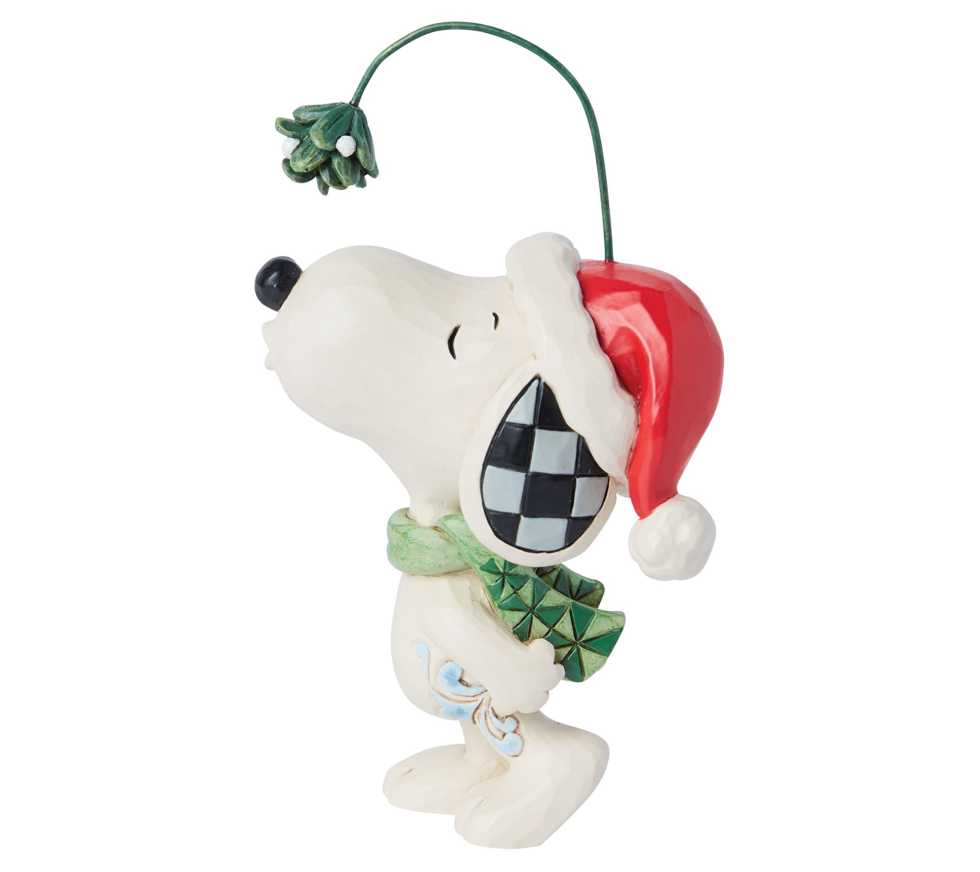 Peanuts by Jim Shore Snoopy Mistletoe Mini - QVC.com