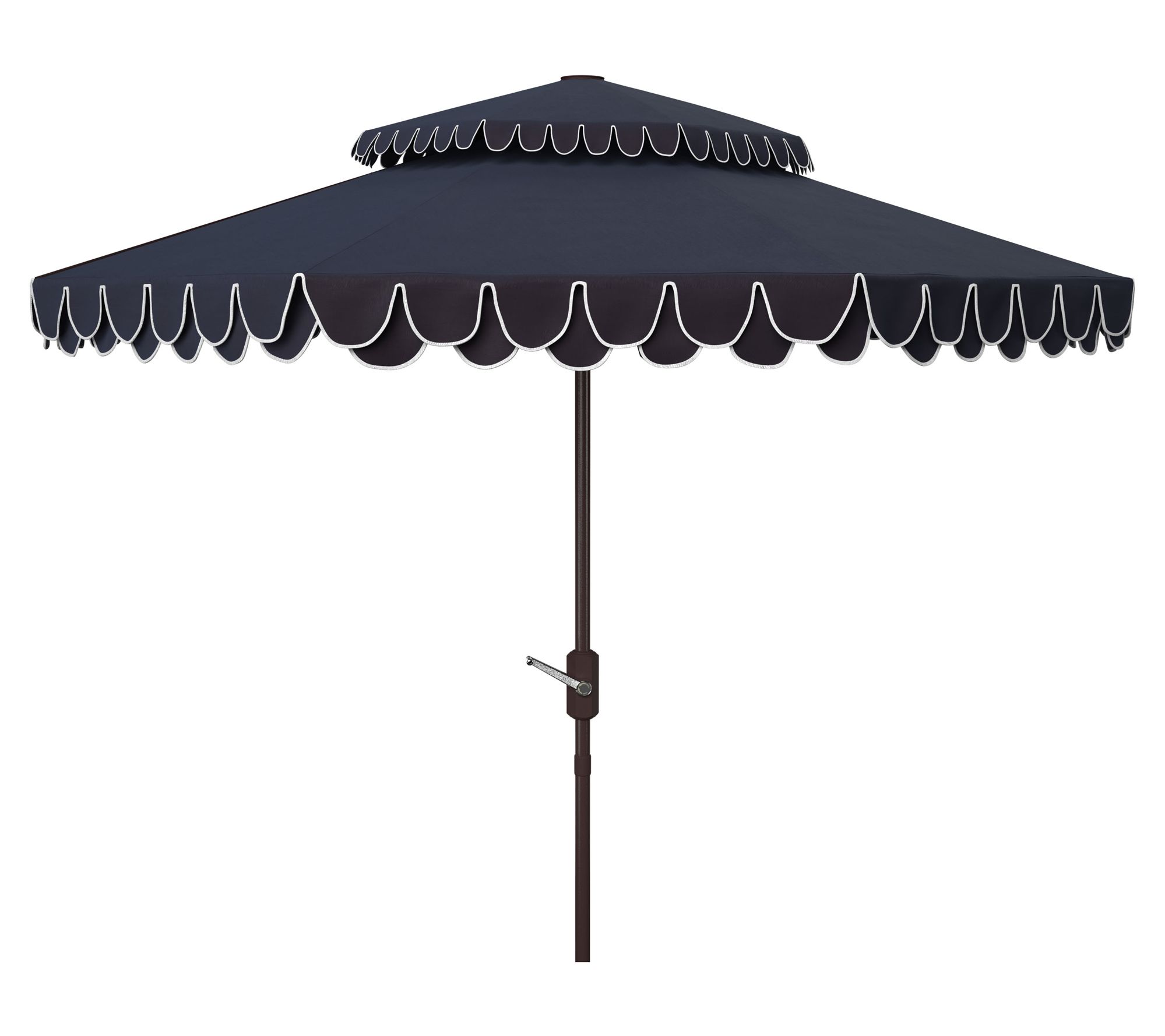 Elegant Valance 9' Double Top Umbrella by Valerie - QVC.com