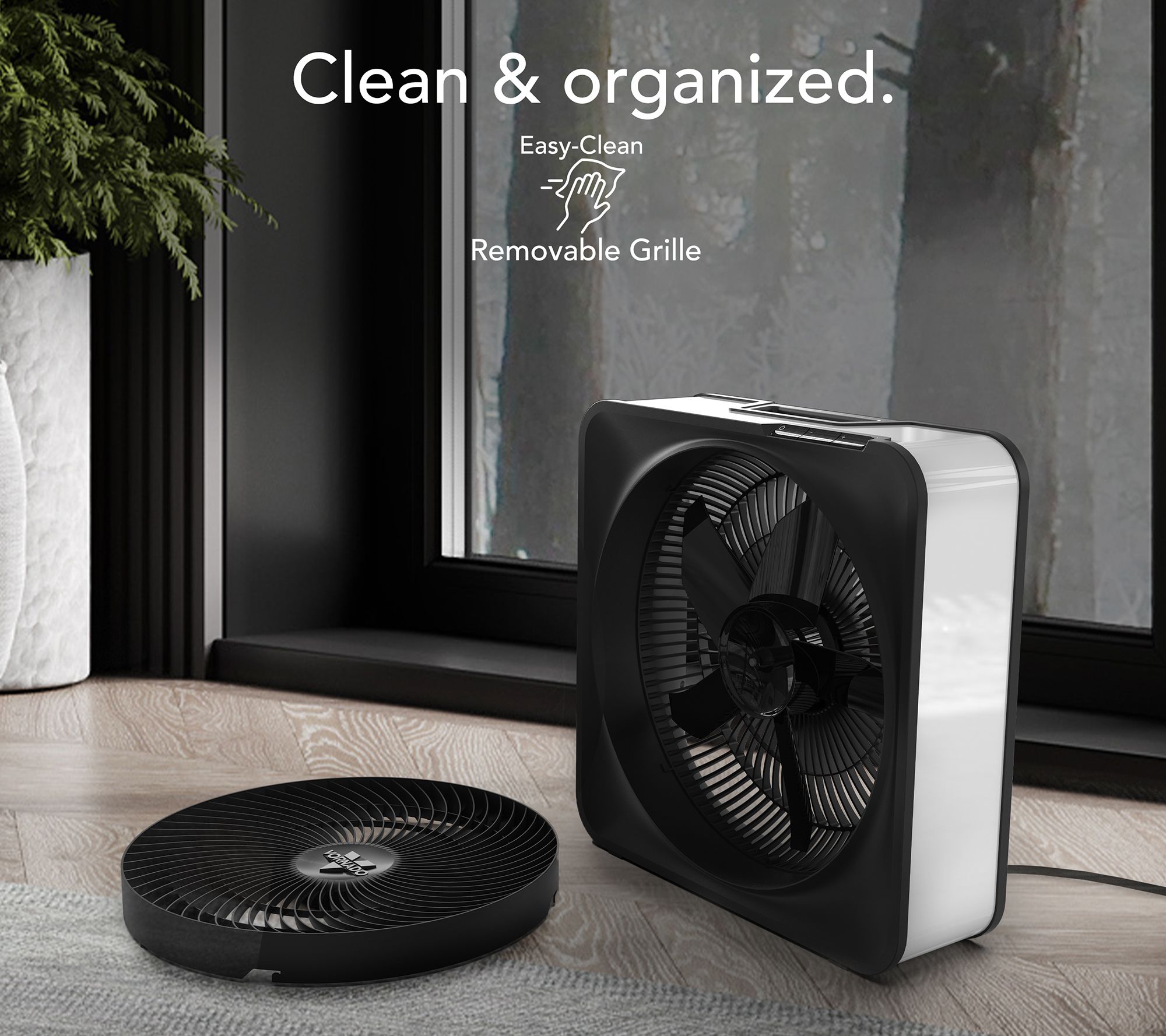 Vornado Model 80 High Velocity Box Fan with Cord Wrap - QVC.com