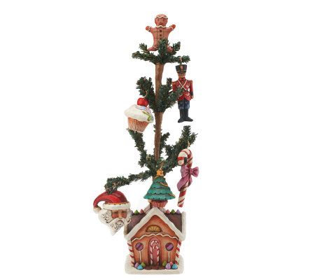 Jim Shore Heartwood Creek Tabletop Tree with Ornaments with Ornaments ...