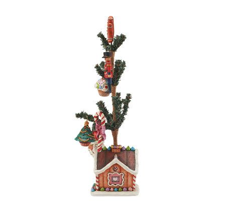Jim Shore Heartwood Creek Tabletop Tree with Ornaments with Ornaments ...