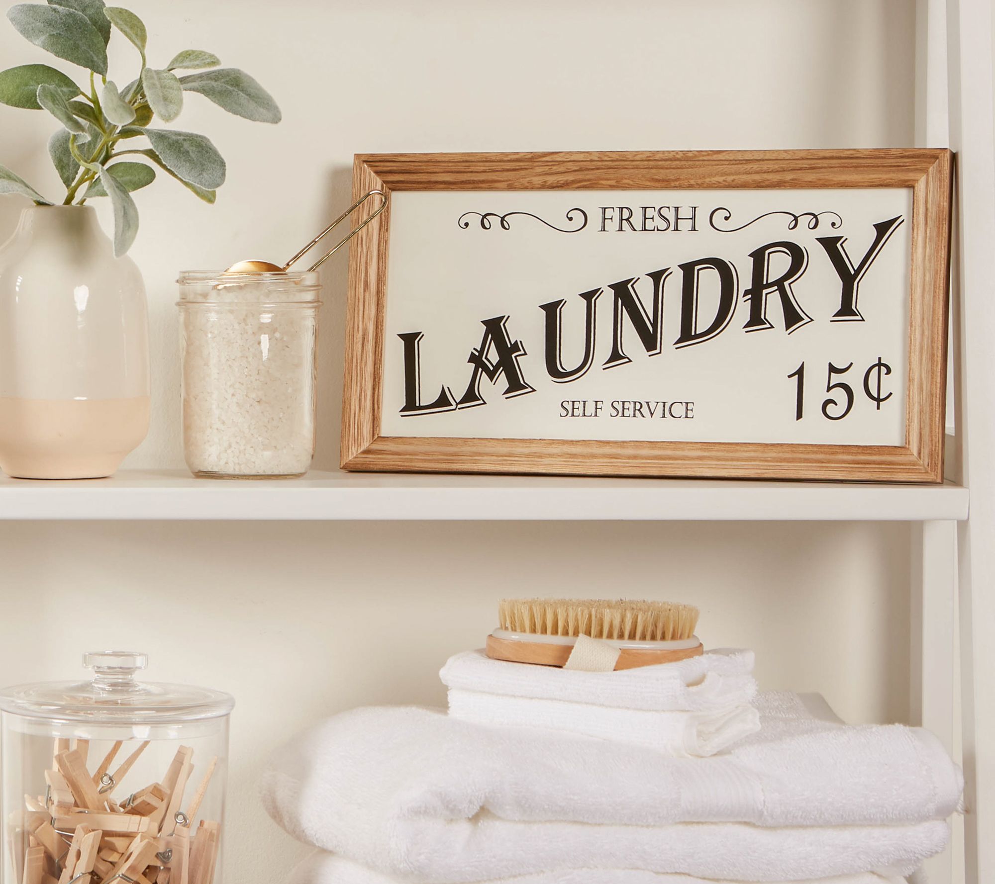 Farmhouse Laundry Sign - QVC.com