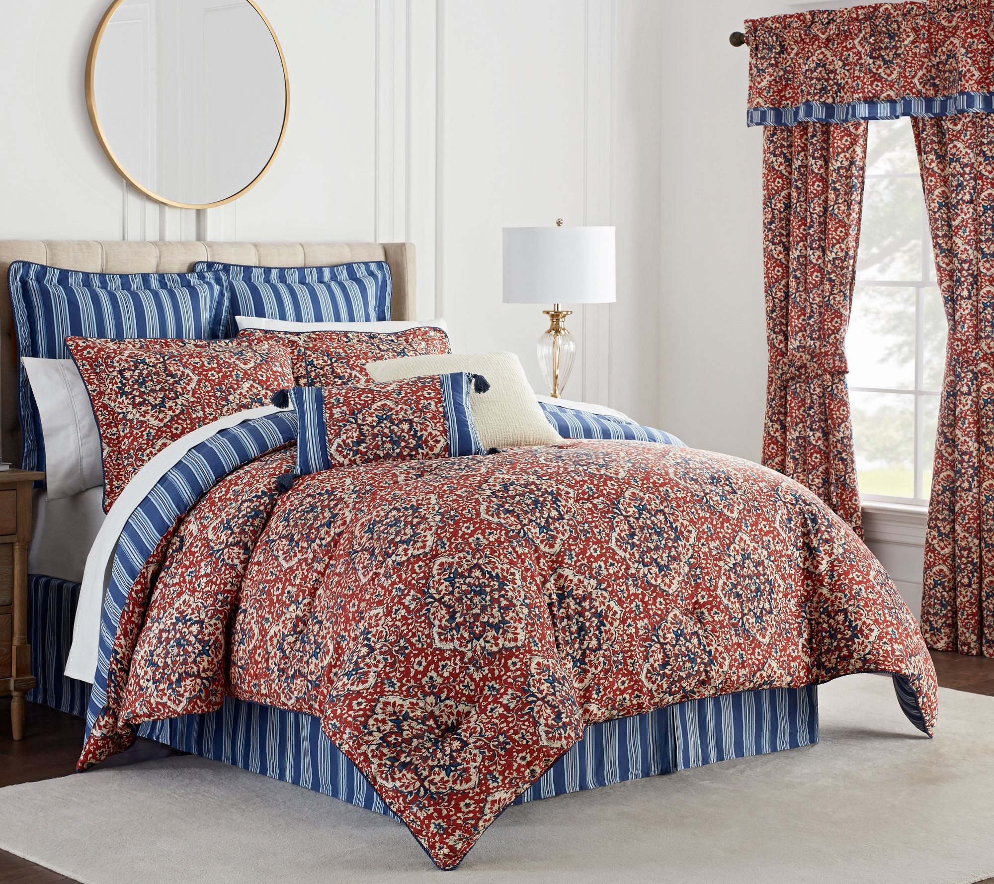 Waverly Textured 18"W x 18"L Decorative Pillow - QVC.com