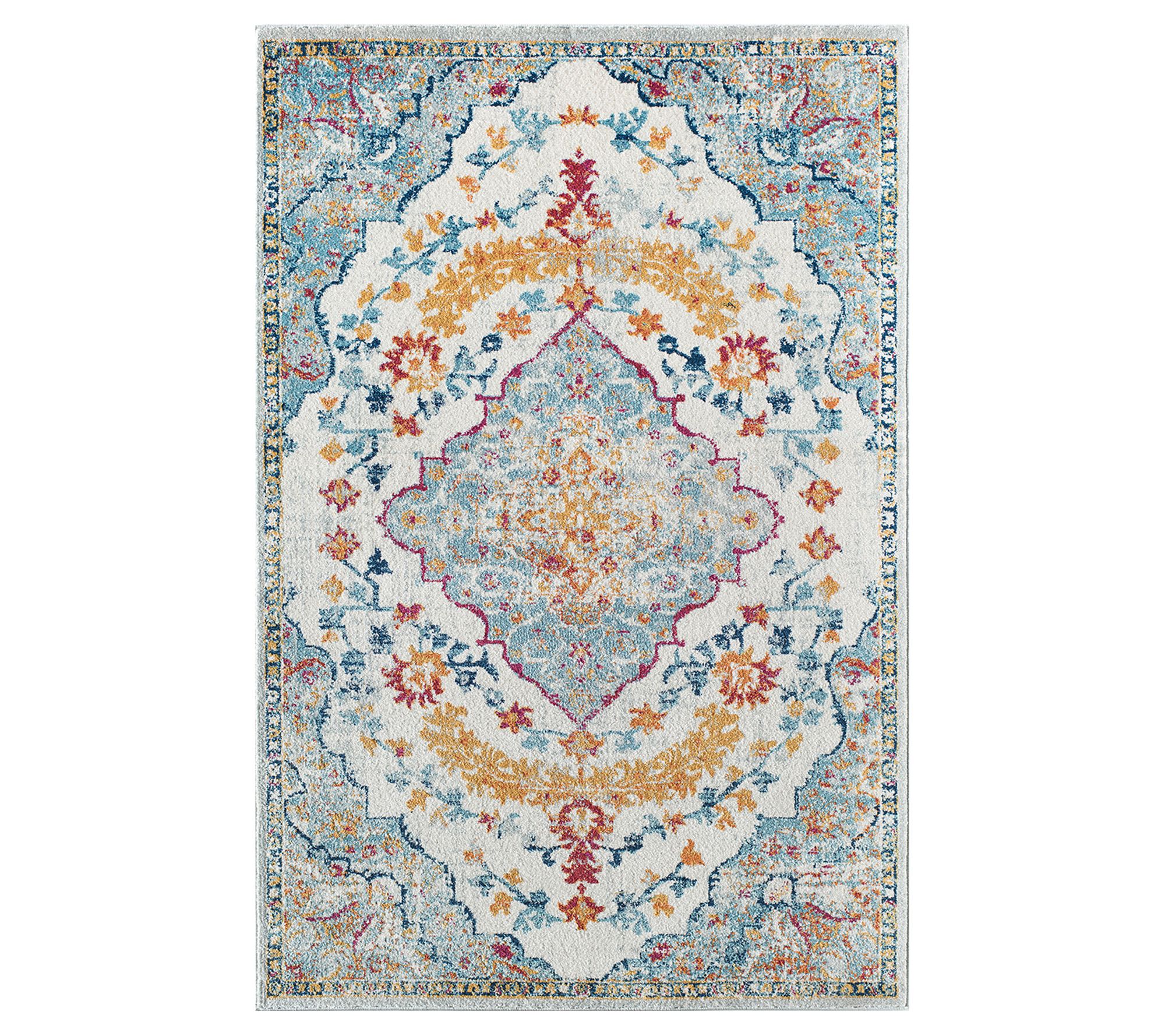 Rugs America Hailey HY50J Garden Party Vintage 8'0" x 10'0" - QVC.com