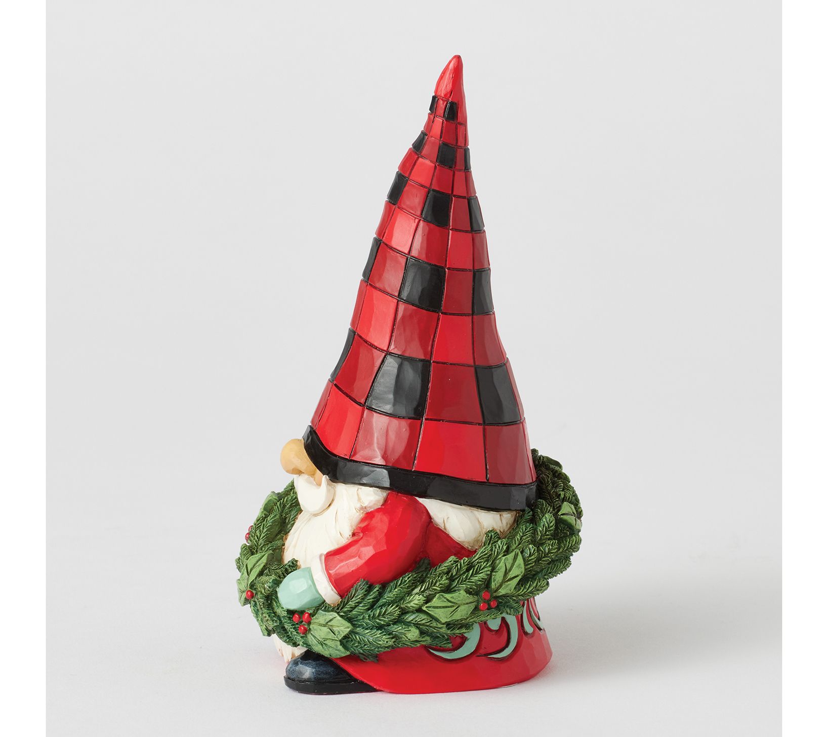 Jim Shore Highland Glen Gnome Wreath Figurine 5.5in H - QVC.com