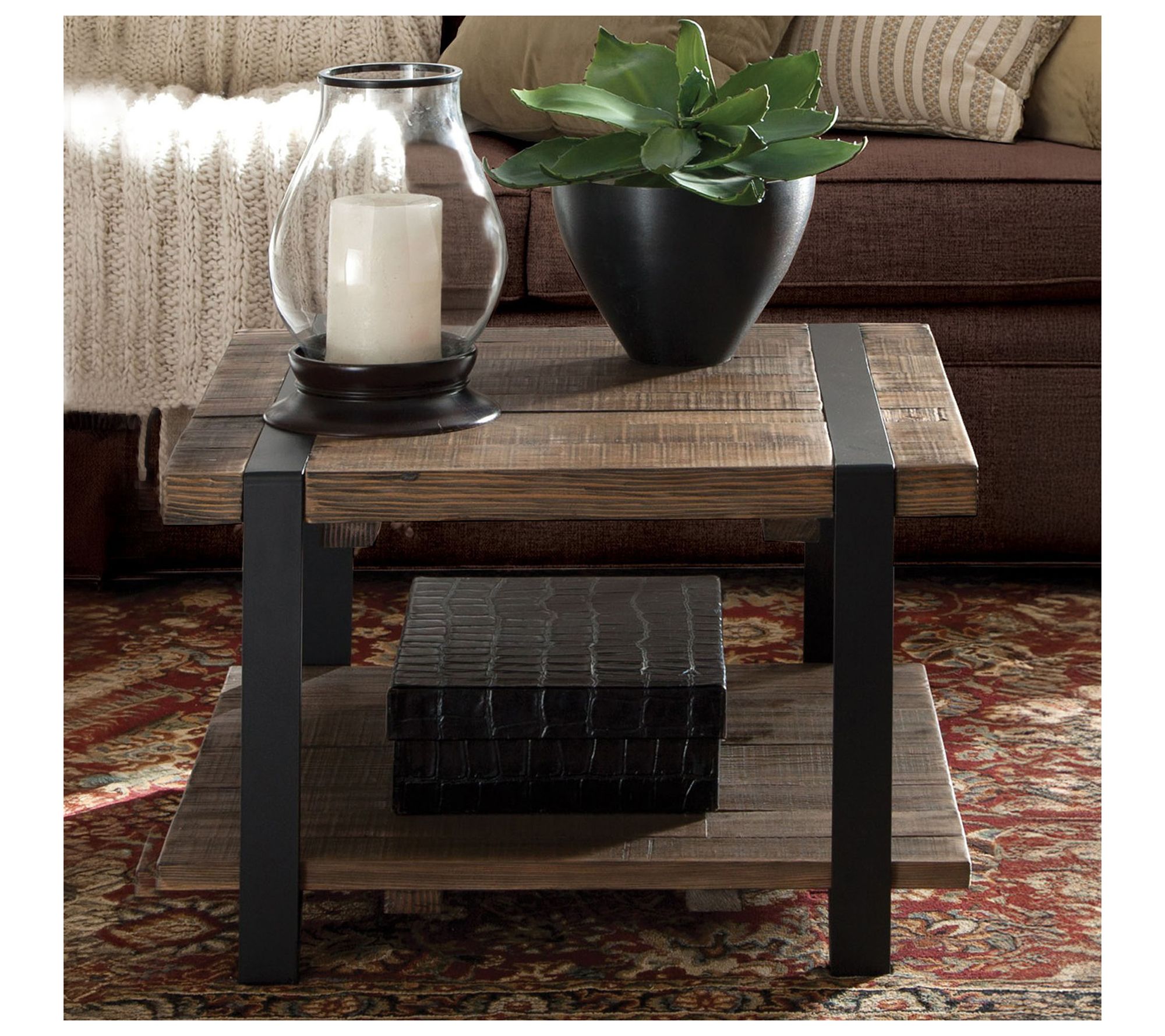 Alaterre Furniture Modesto 27" Wood Coffee Table - QVC.com